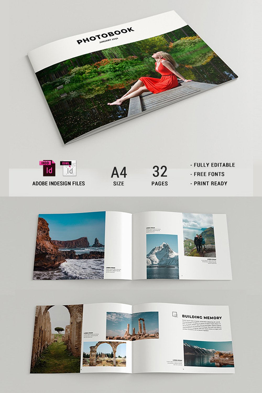 Landscape Photobook Template