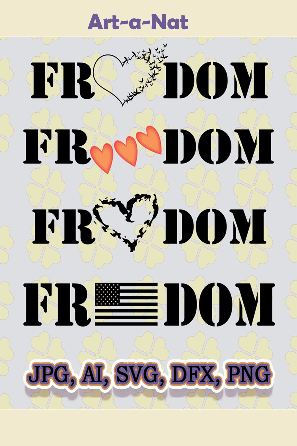 SVG Freedom with flag. Design elements for poster, (2182541)