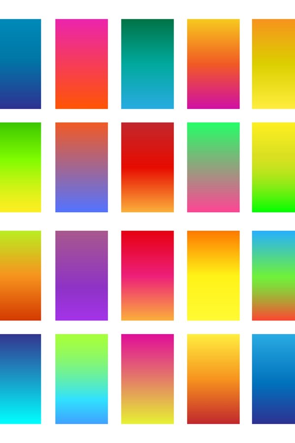 Color gradients set