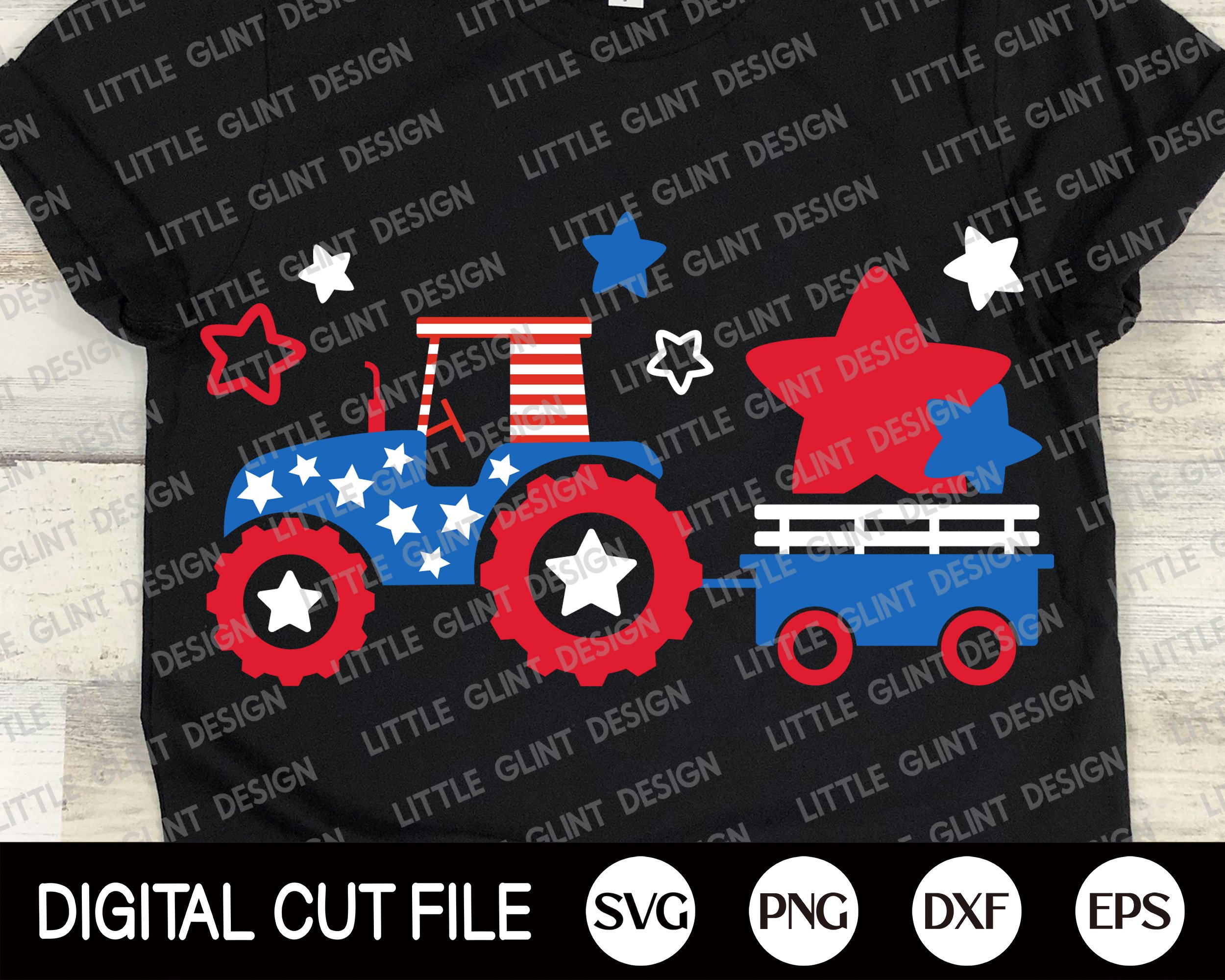 Fourth of July Svg, Merica Svg, Tractor Svg, (1315162)