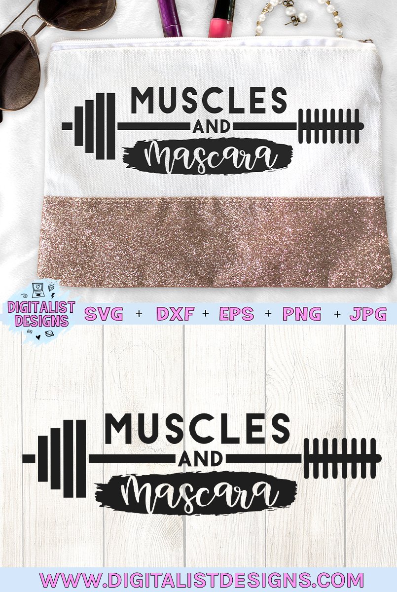 Muscles and Mascara SVG | Exercise SVG| Fitness SVG