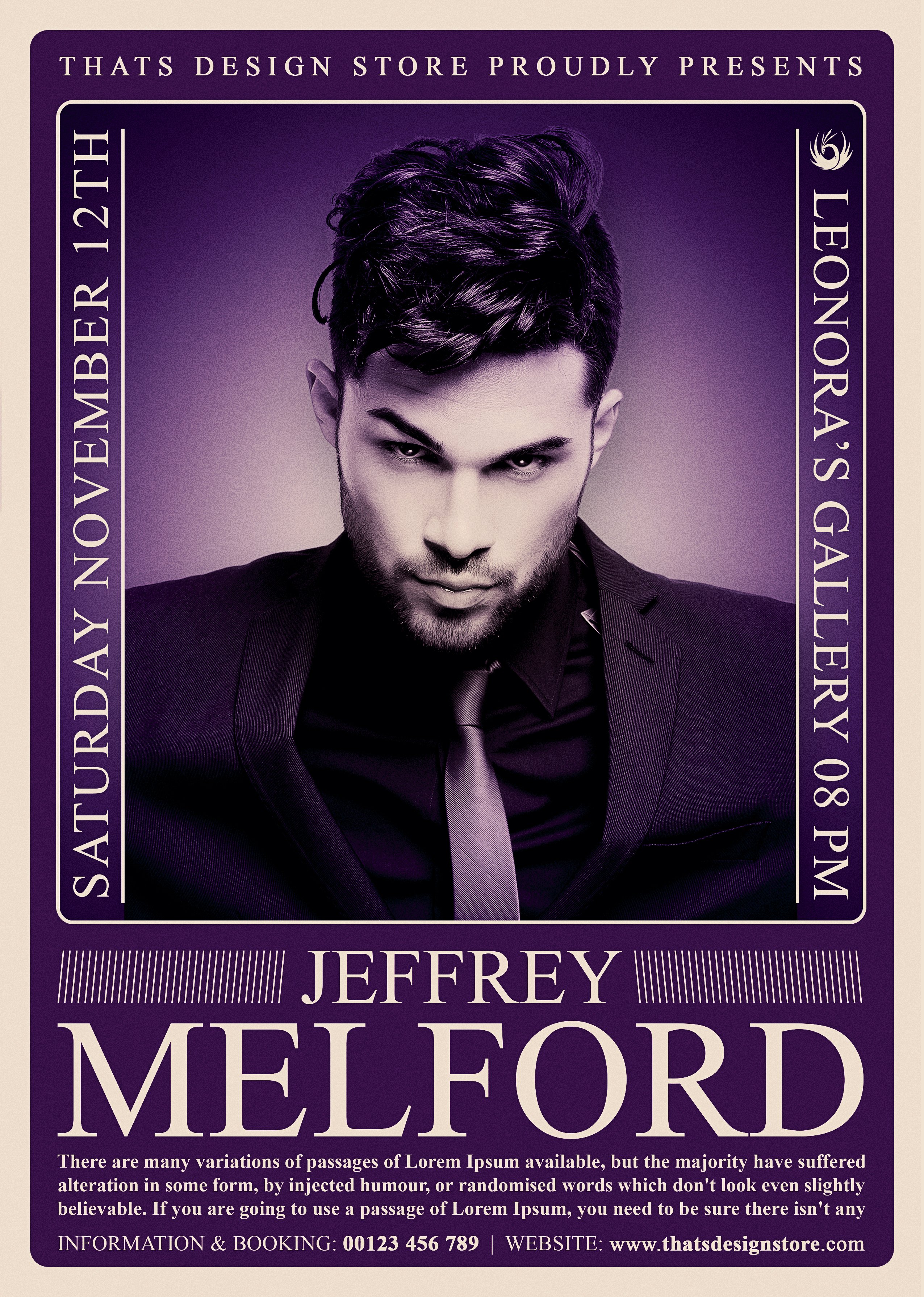 Artist Promotion Flyer Template V1