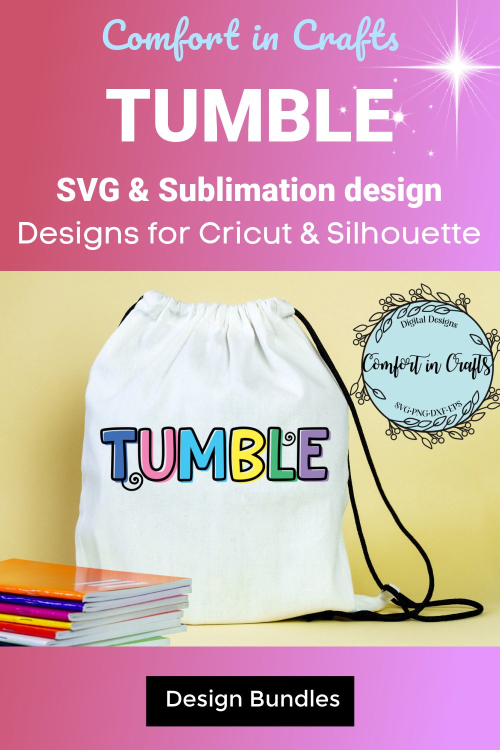 TUMBLE SVG and Sublimation design for gymnastics