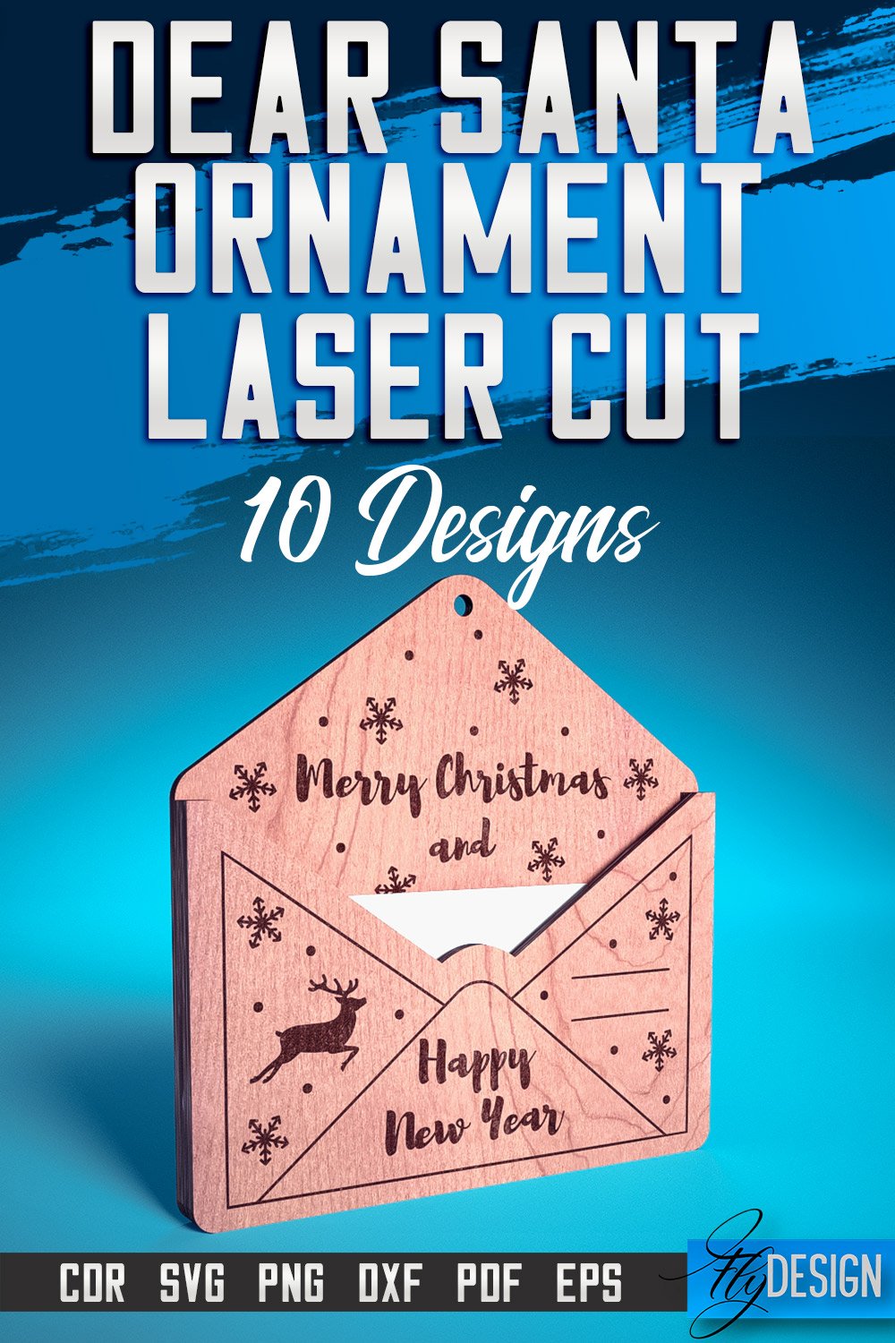 Santa Letter Laser Cut SVG | Christmas Laser Cut SVG
