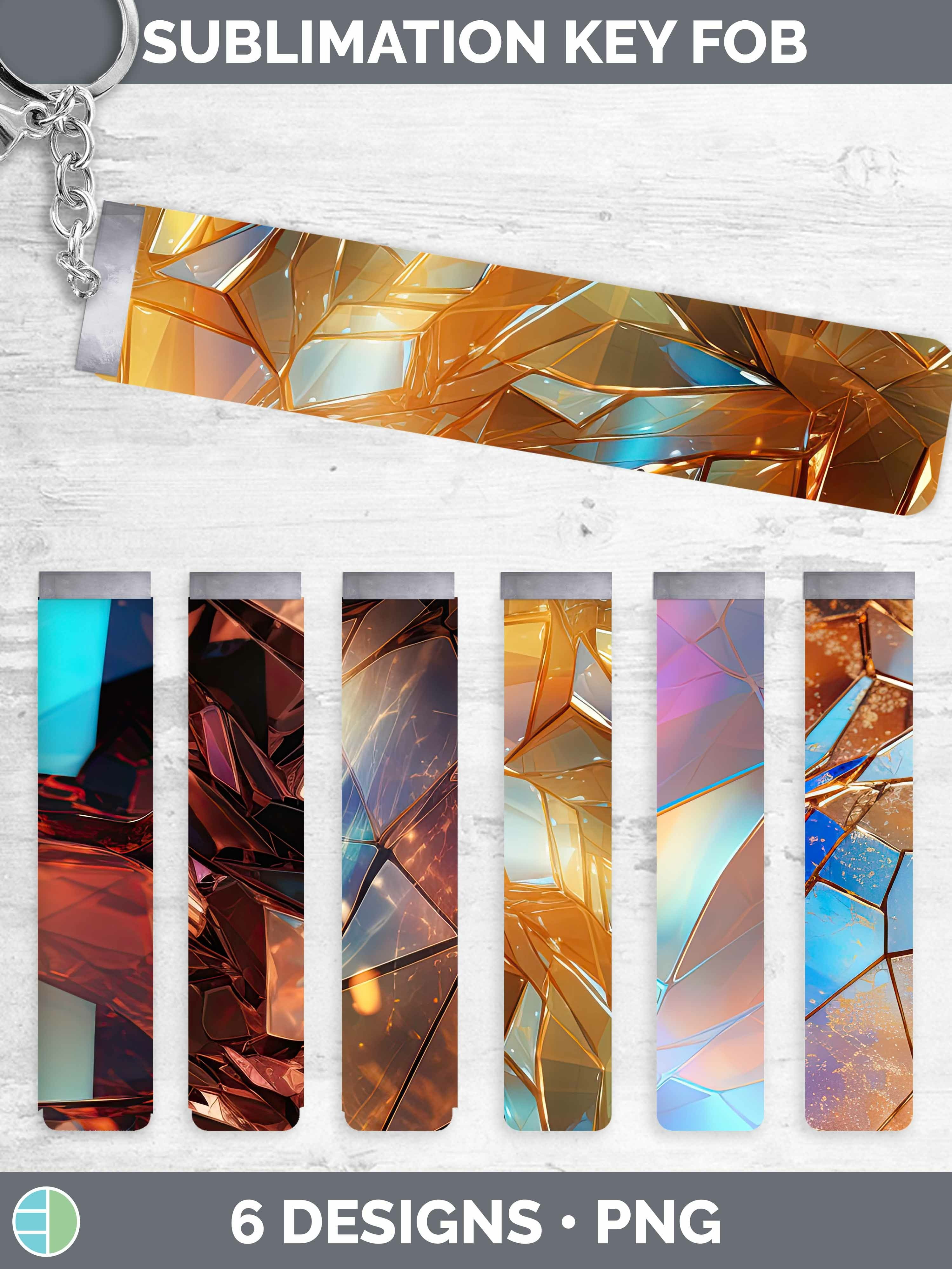 Holographic Brown Key Fob | Bundle Wristlet Designs