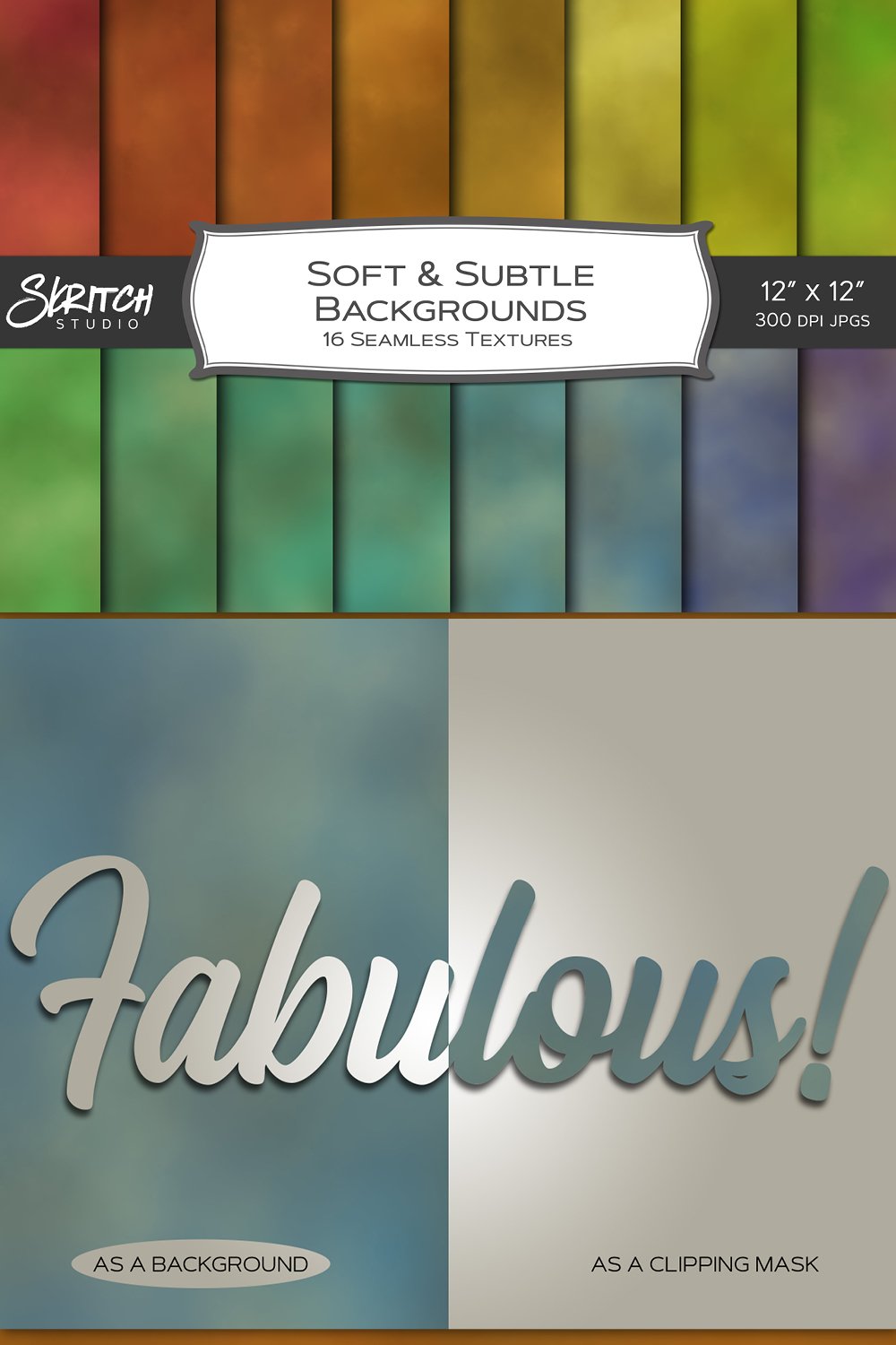 Soft and Subtle Colorful Seamless Background Textures