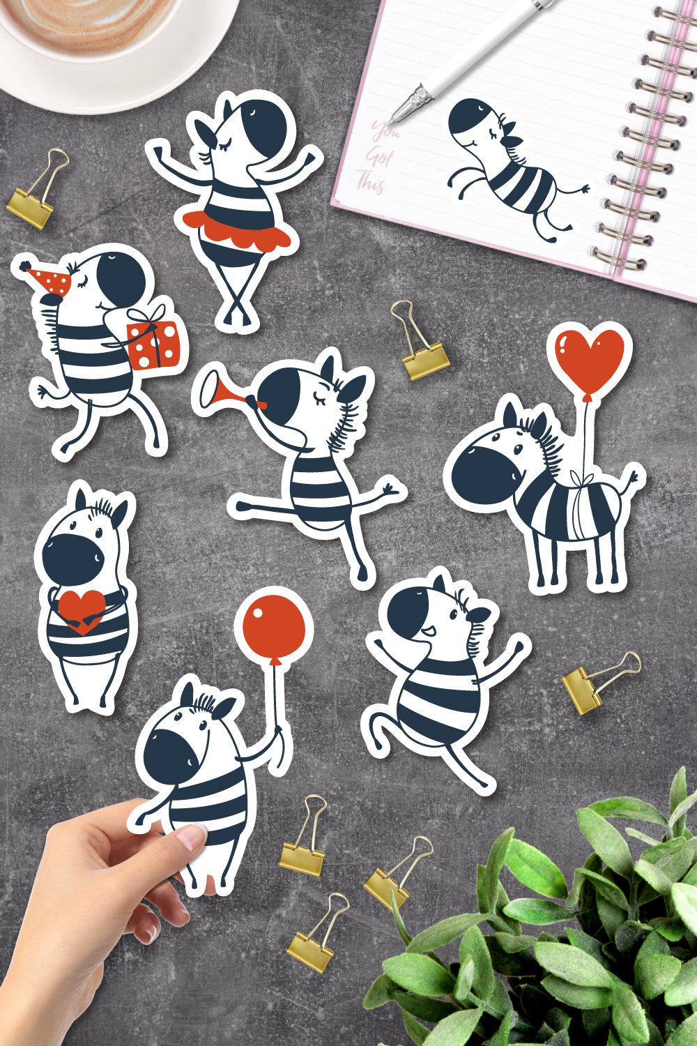 zebra stickers