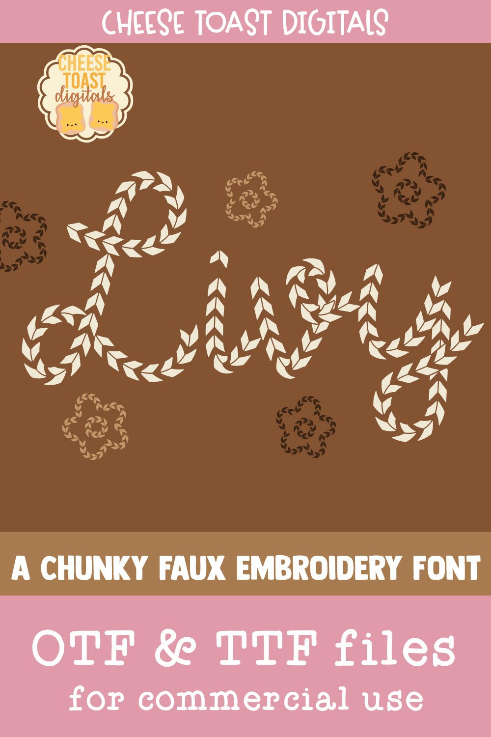 Livy - A Chunky Faux Embroidery Font