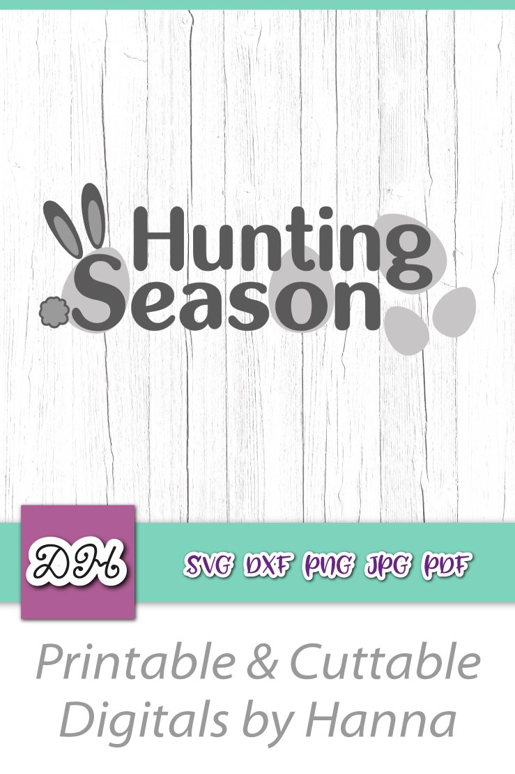 Hunting Season Sign Easter Eggs Clipart
