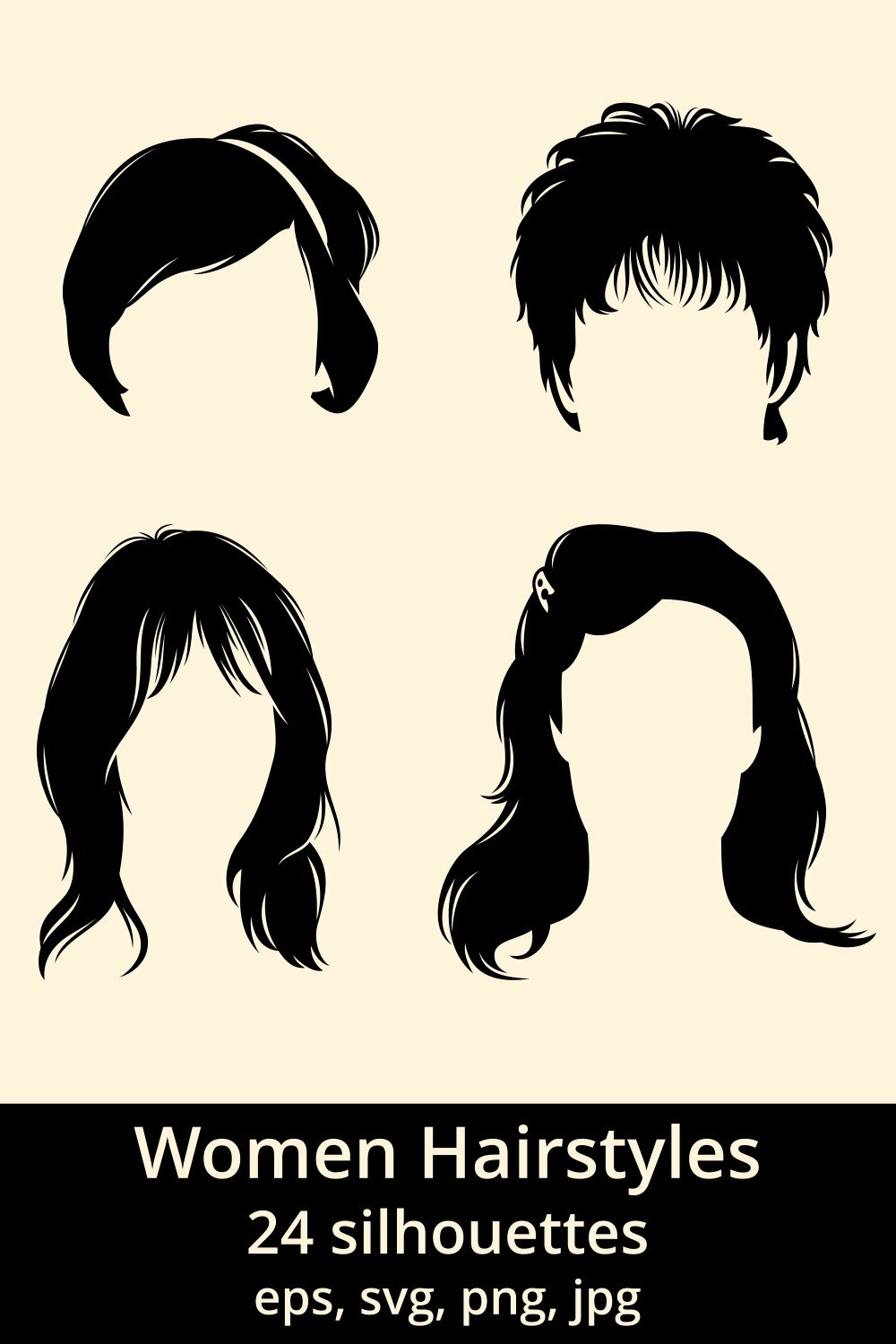Women Hairstyles Set