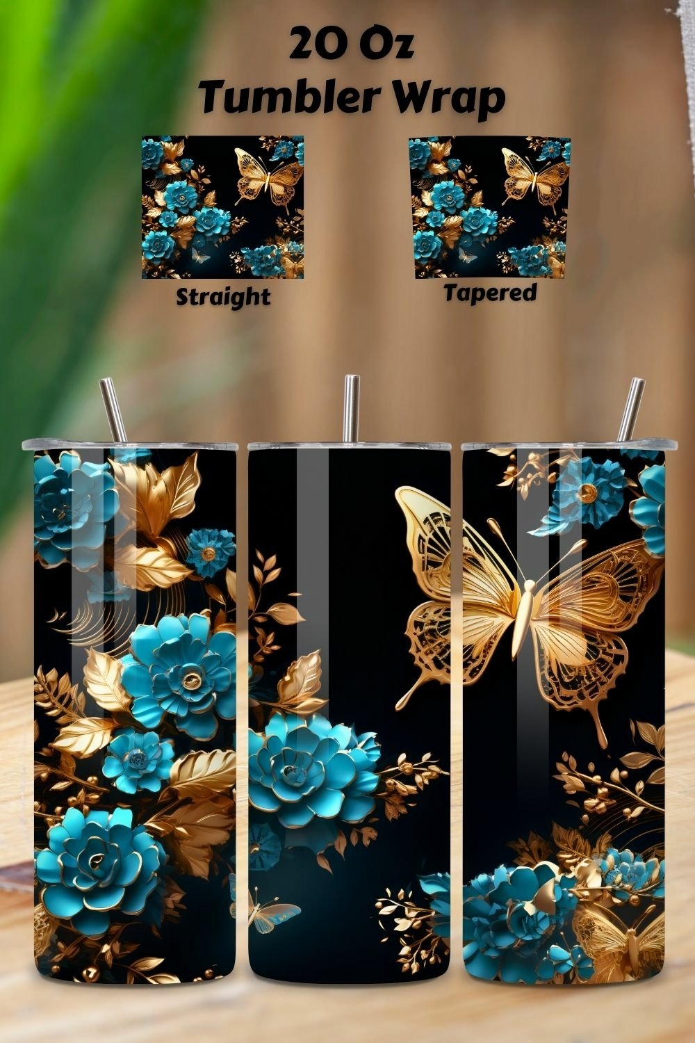 floral arrangement Tumbler Wrap, Seamless Tumbler Wrap