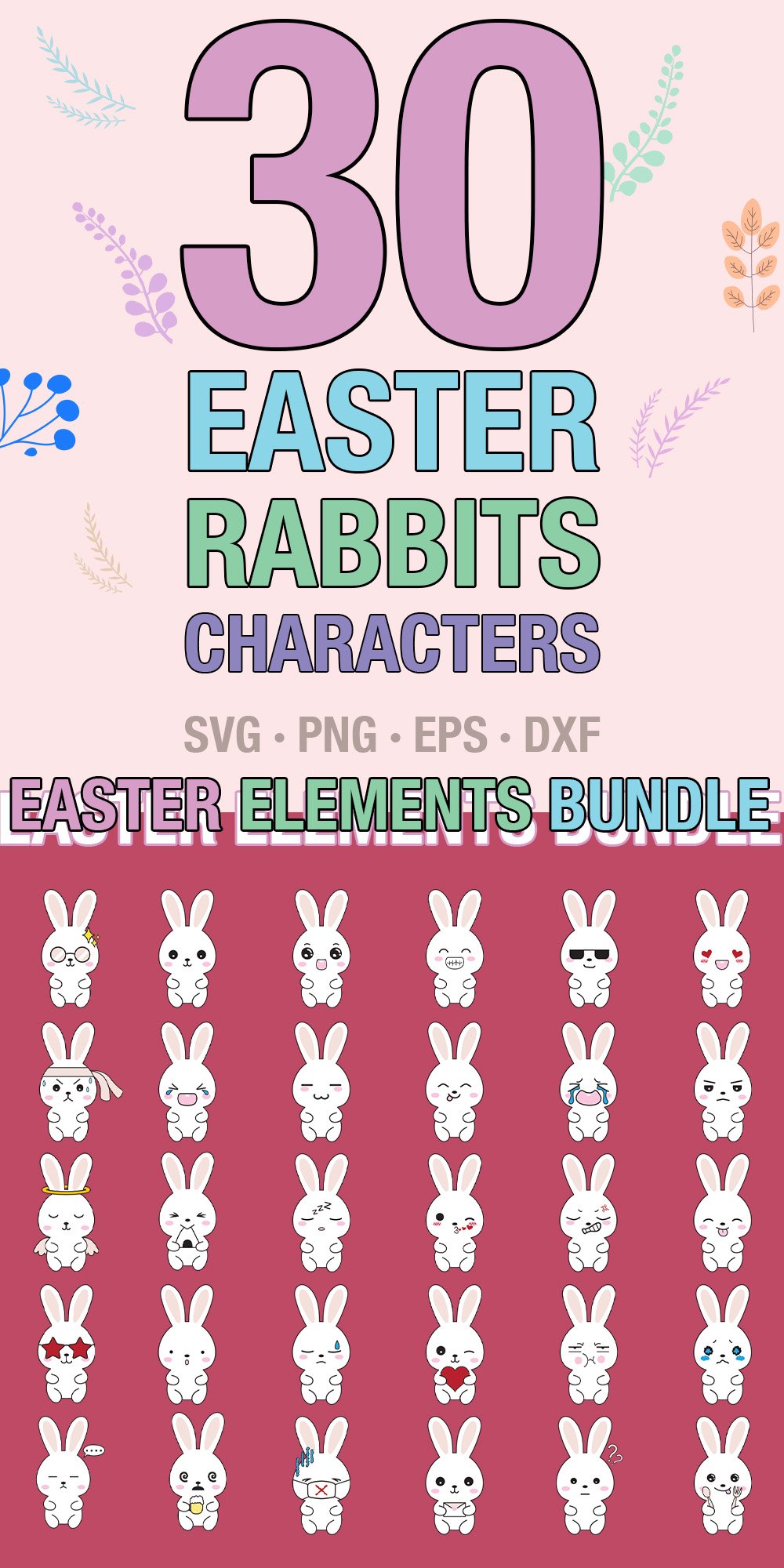Easter Bunny SVG Bundle