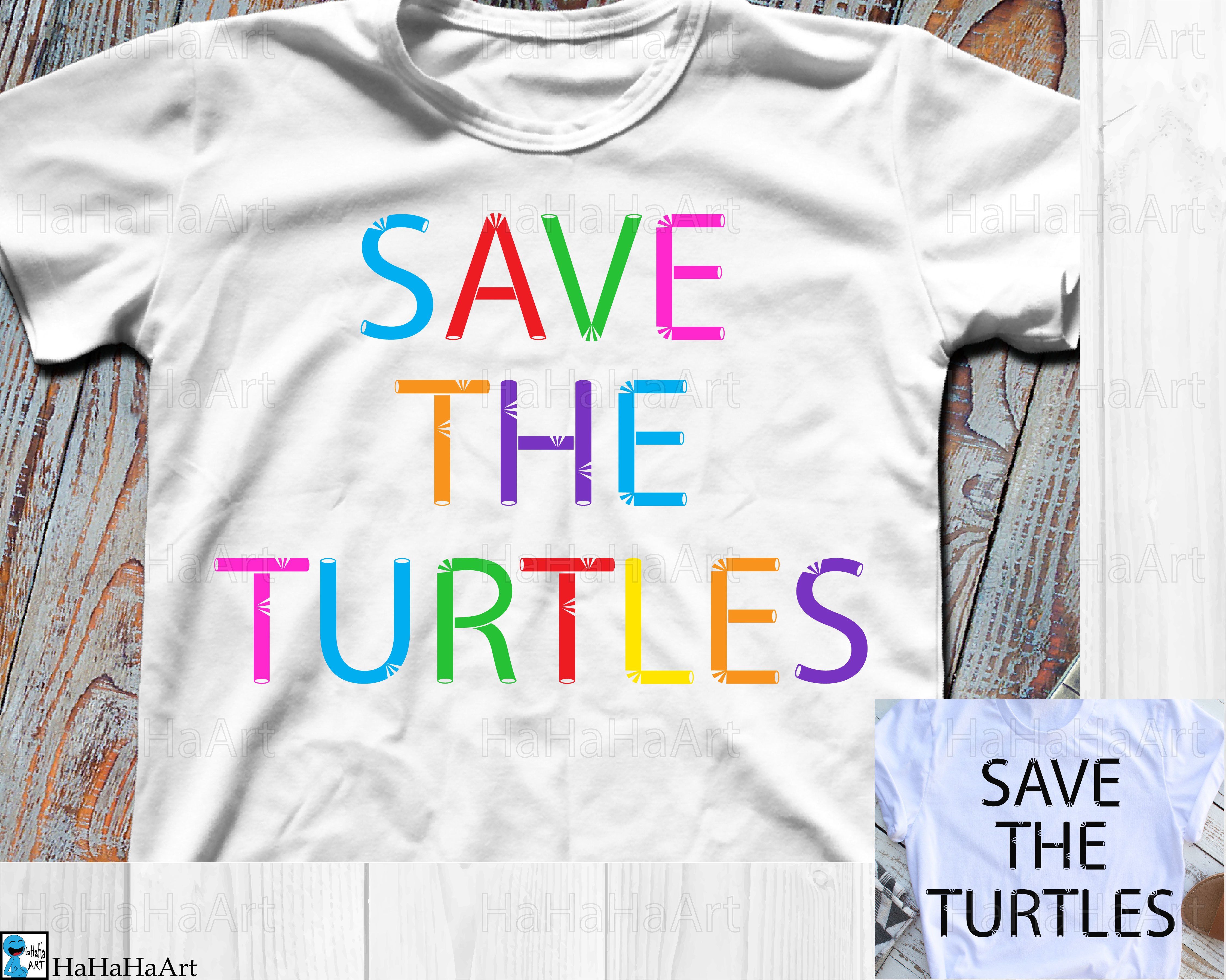 Save The Turtles design - Clip art / Cutting Files (1023178)