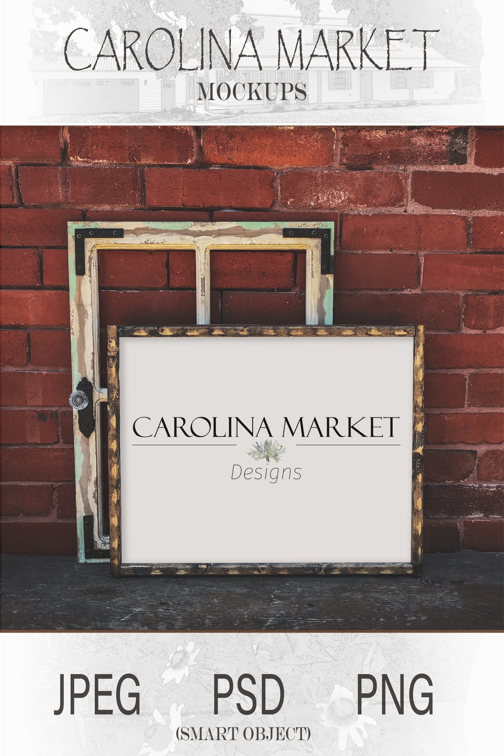 Horizontal Wood Sign Mockup| 16x20 Picture Frame (883448)