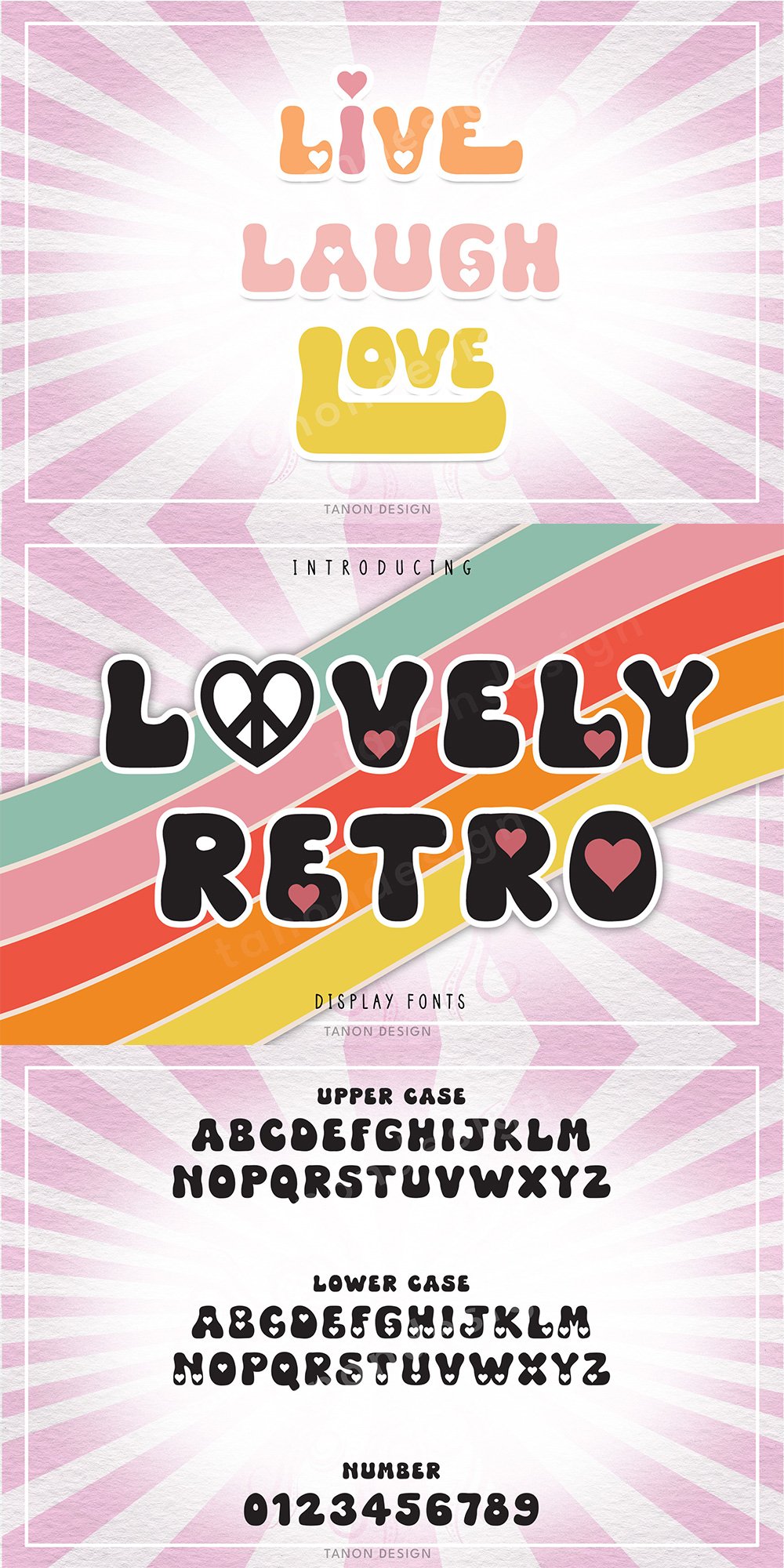 Lovely Retro Valentine Fonts, Groovy, Vintage, Display font