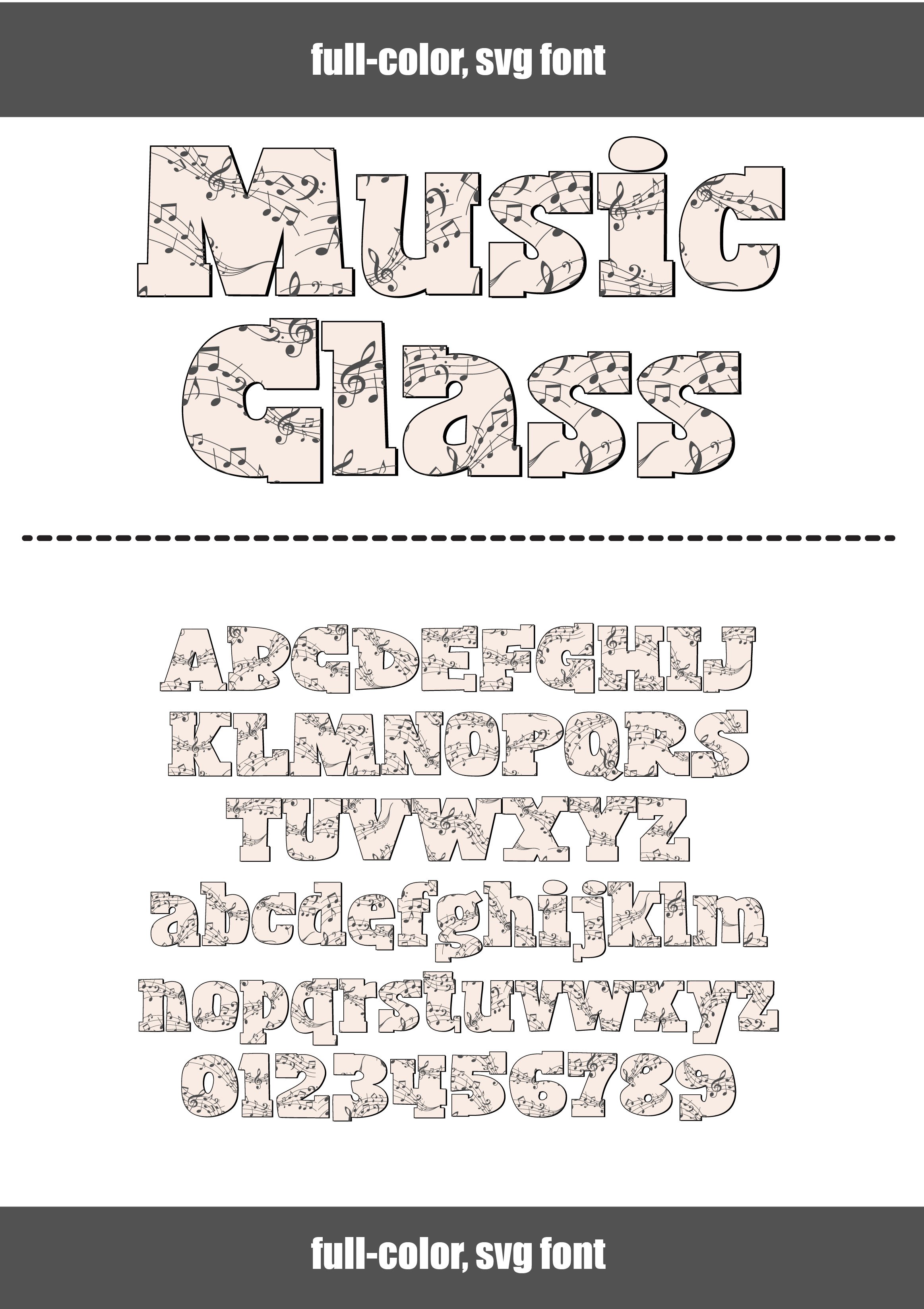 Full Color SVG school and teacher font