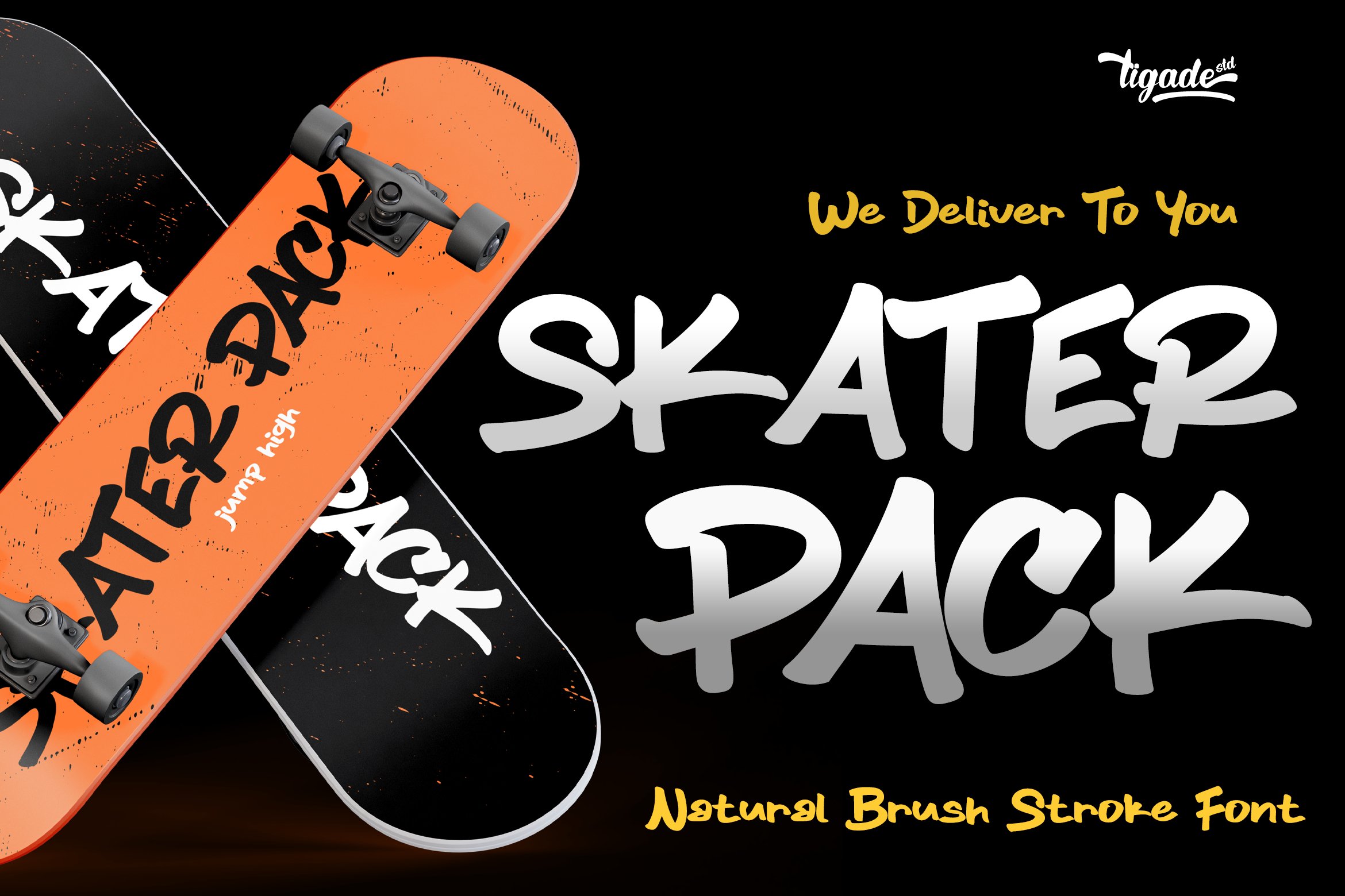 Skater Pack | Brush Font | Handletter Graffiti Font