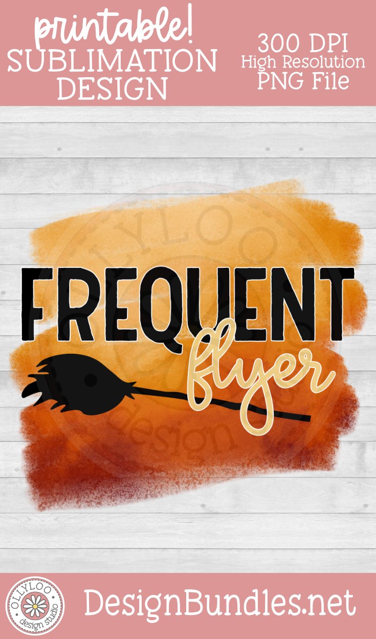 Frequent Flyer Sublimation Design