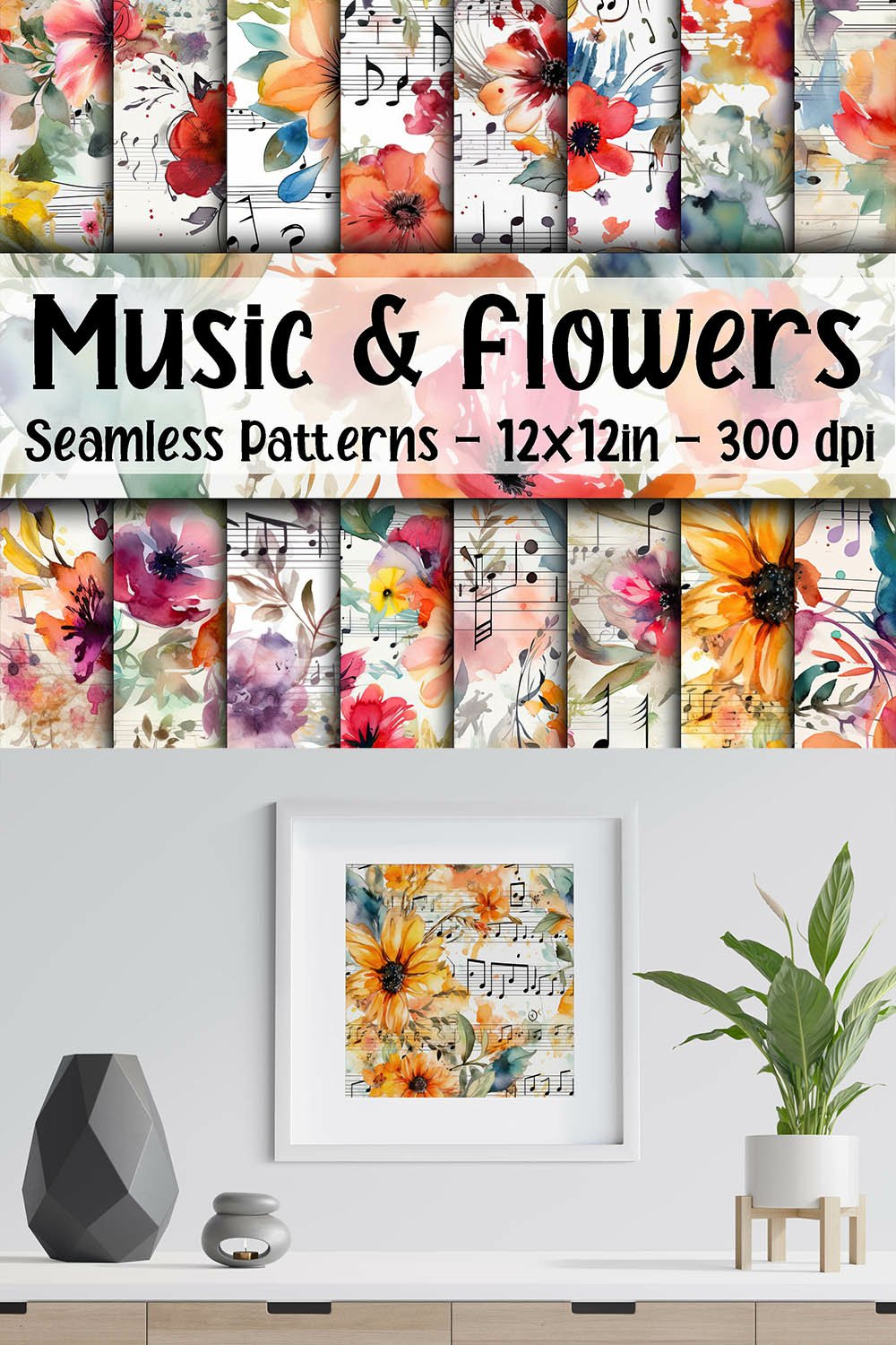 Seamless Cherry Blossoms Digital Paper