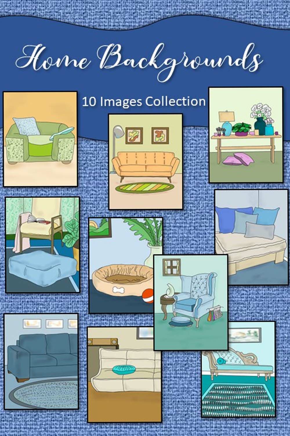 Colored Home Background Pages