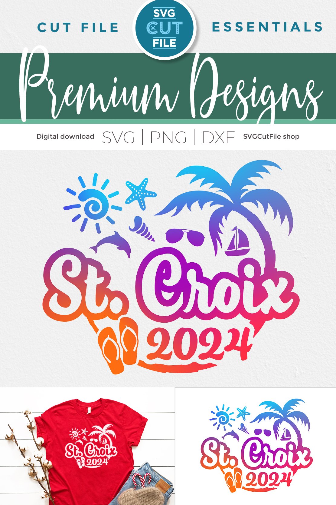 2024 St. Croix svg - for a St. Croix Vacation or Trip