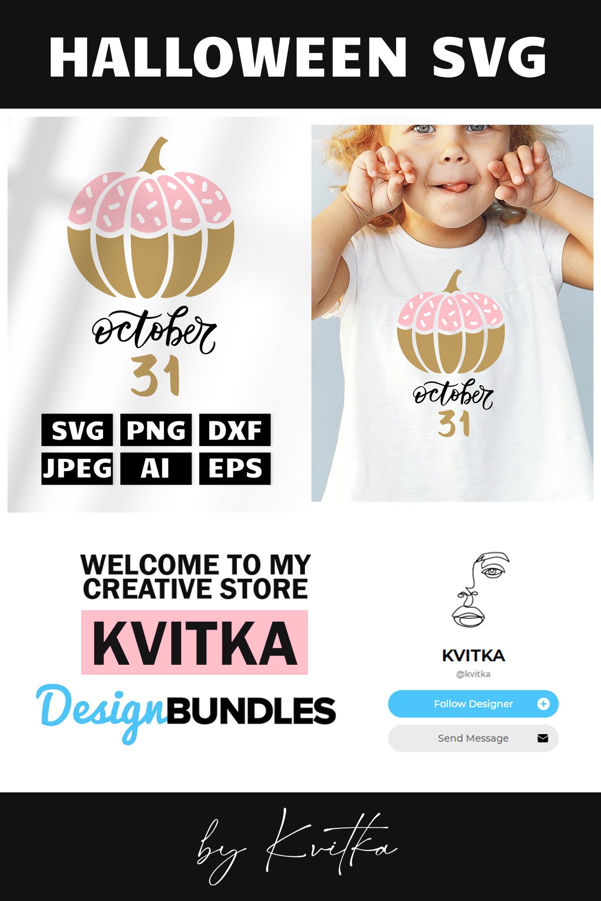 Cute pumpkin svg. Cute Halloween Svg. October 31