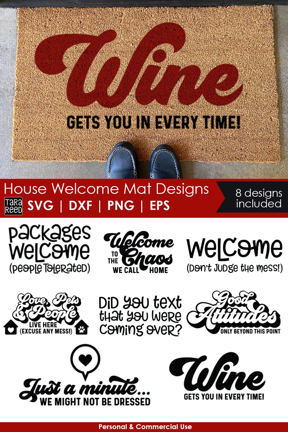 House Welcome Doormats - Home SVG and Cut files for Crafter