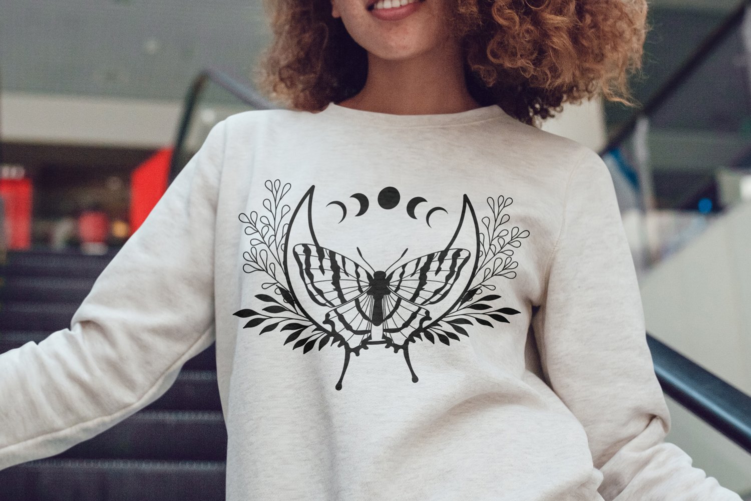 Moon butterfly svg (1336555)