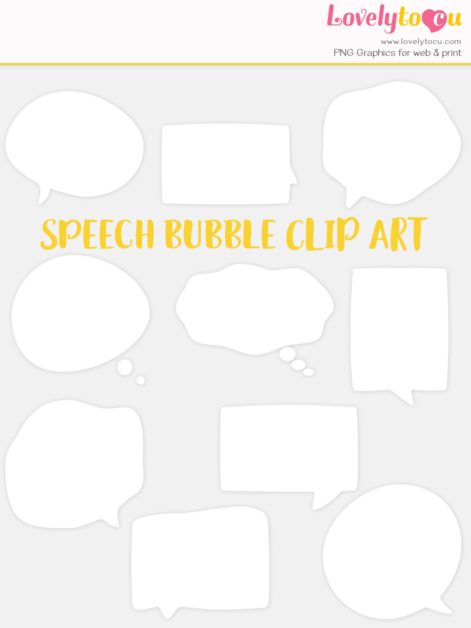 Speech bubble clipart set (558504)