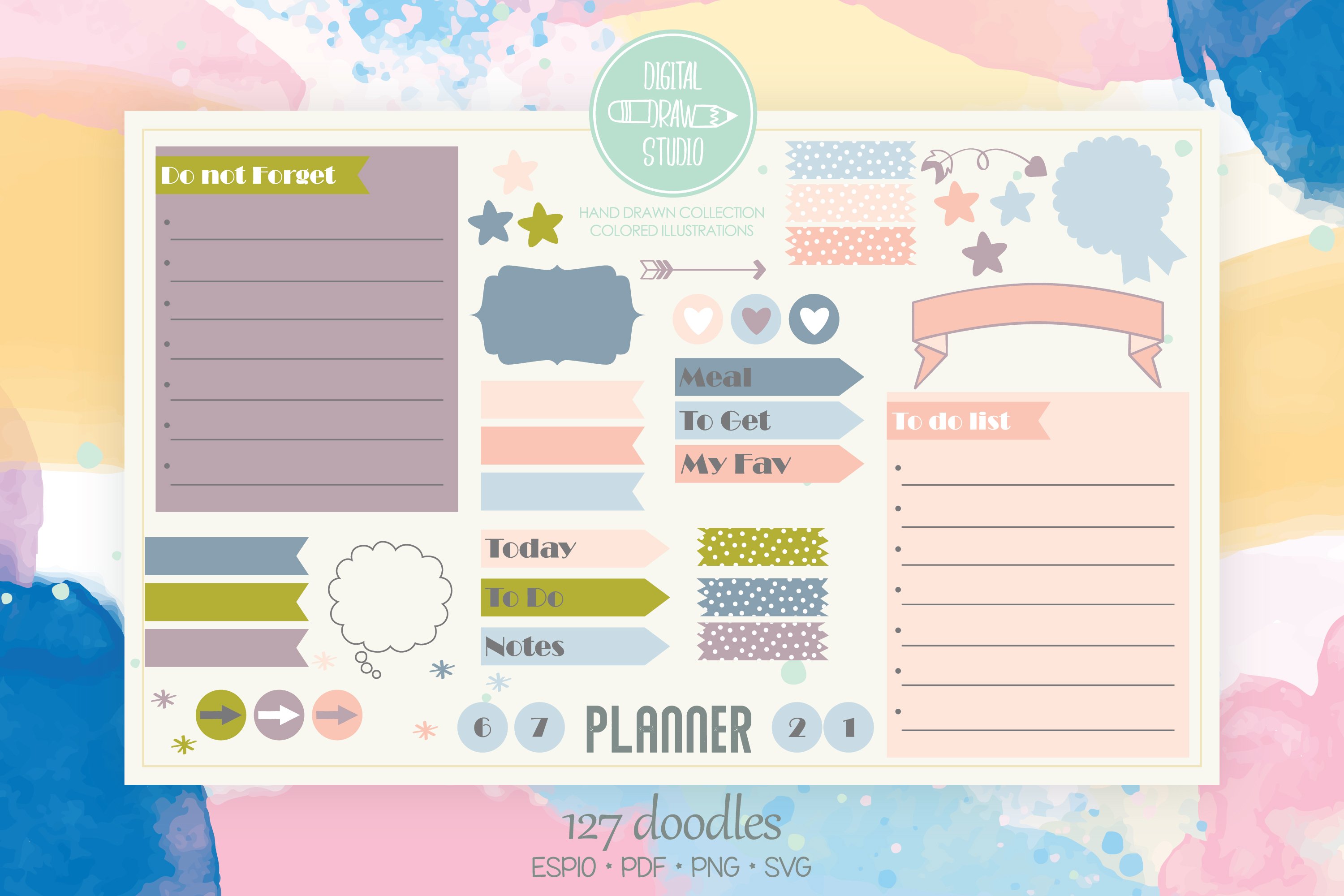 Weekly Kit Spread | DIY Digital Planner, Printable (1218437)