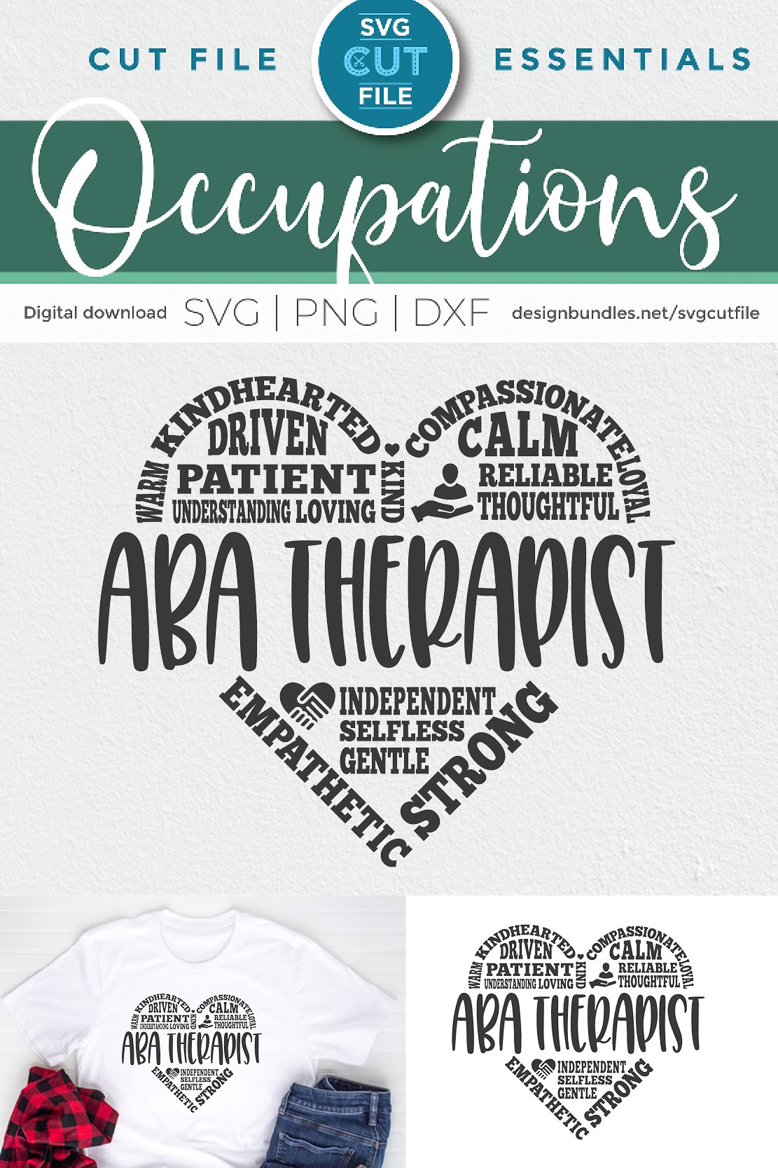 ABA therapist svg - an ABA therapy subway art svg design