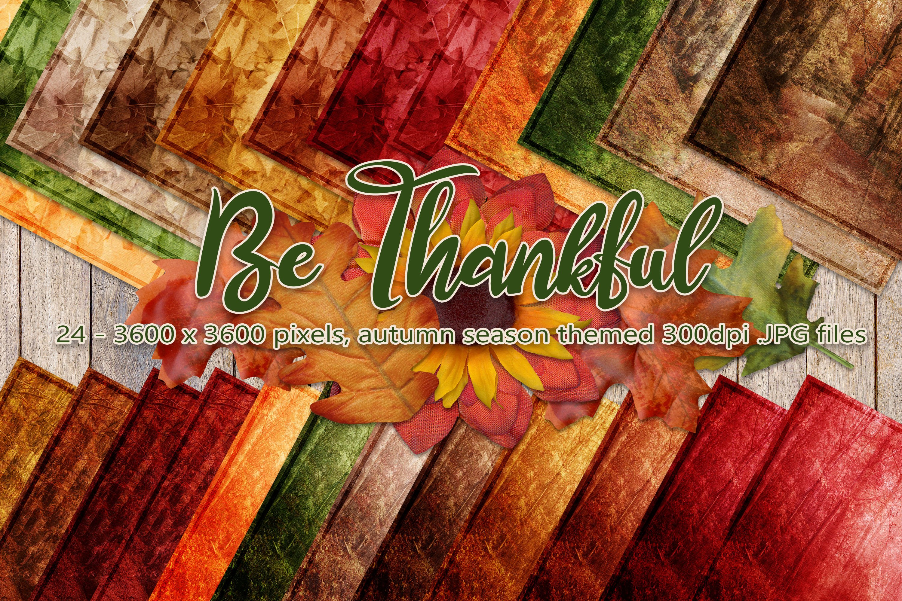 Be Thankful - Autumn Scenery Pre Designed Backgrounds