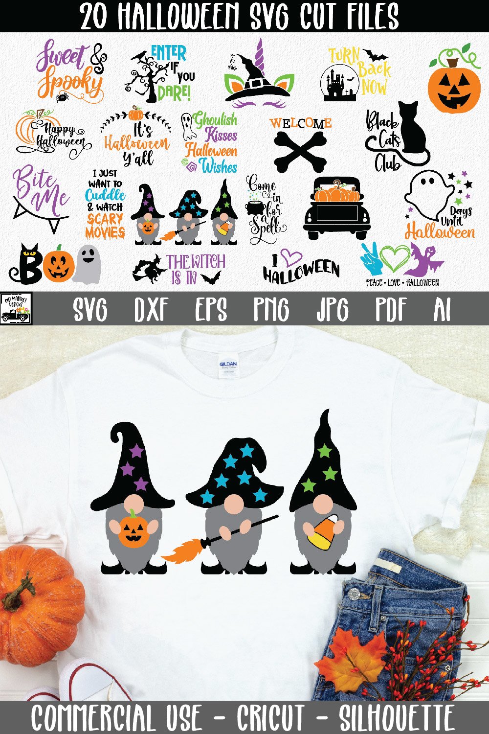 Halloween Bundle with 20 SVG Cut Files (918141)