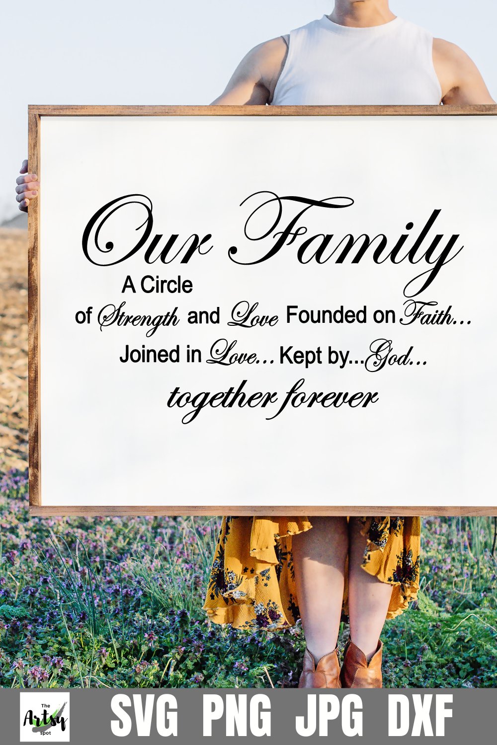 Family quote for wall sign, family saying, farmhouse wall