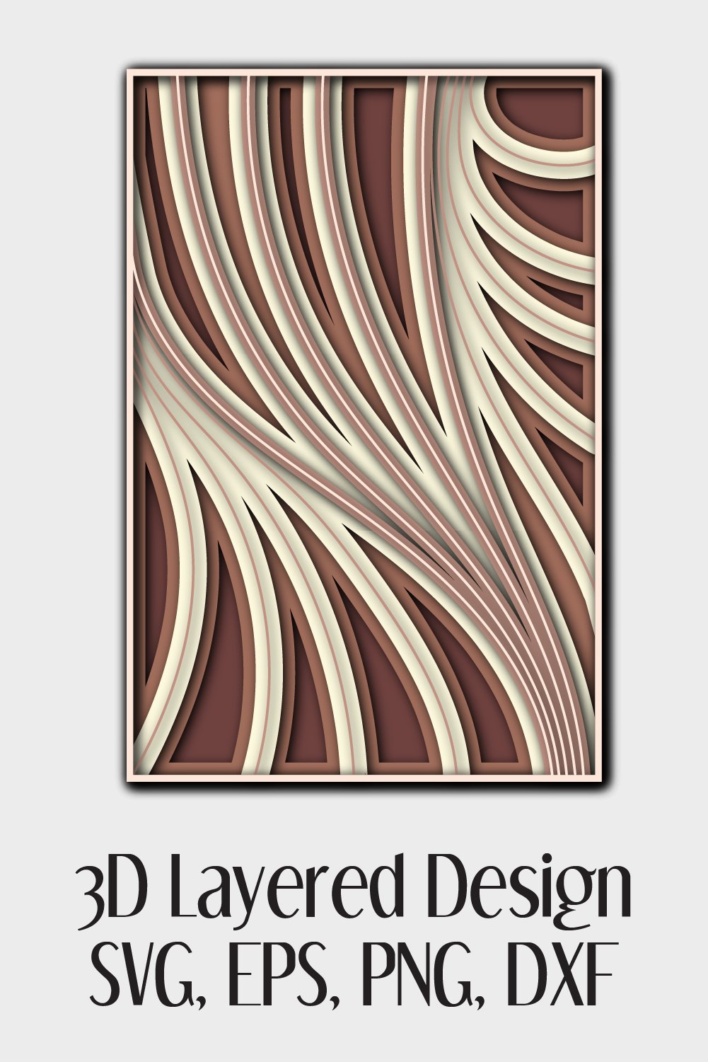 3D layered Line art Cut file (2601356)