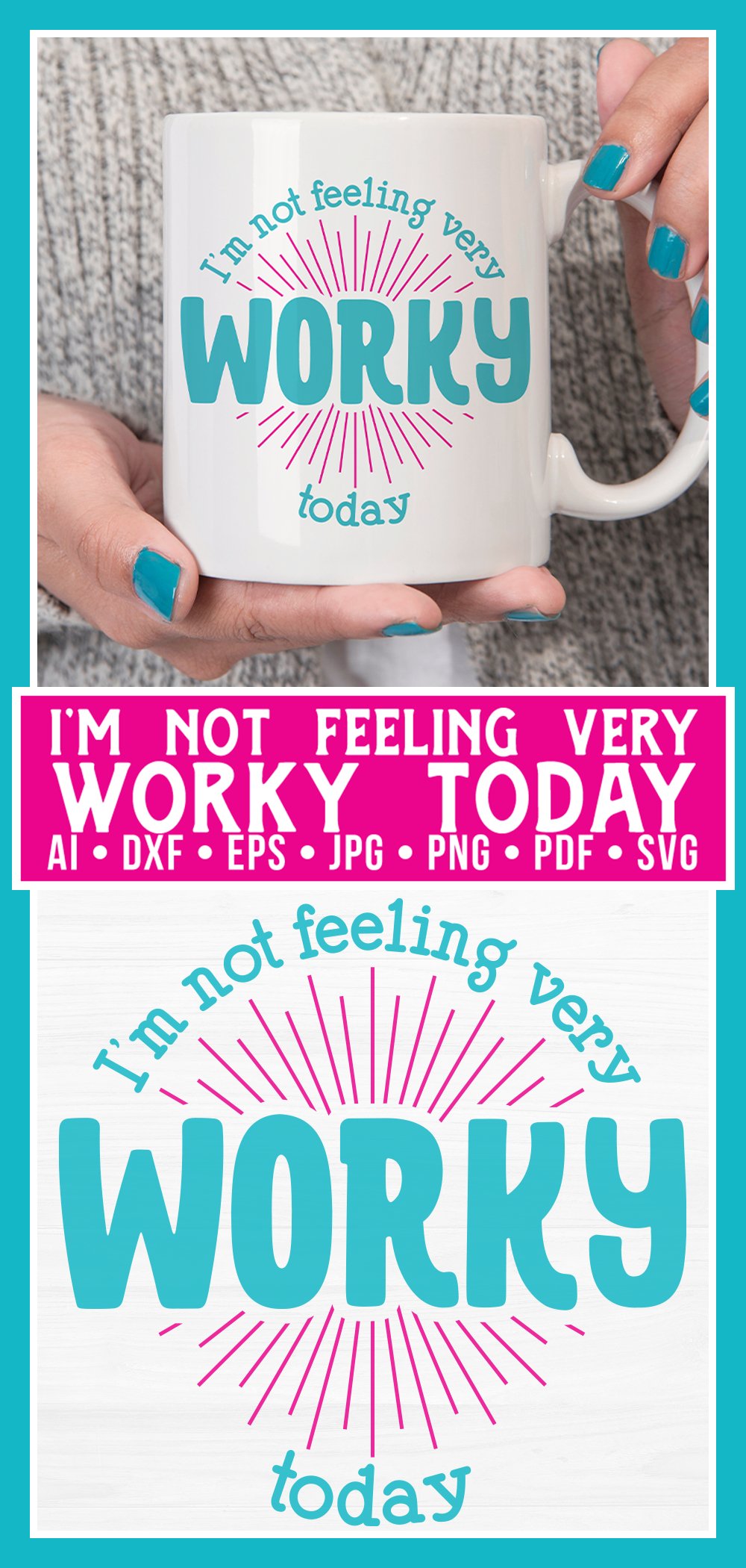 I'm not feeling very worky today SVG