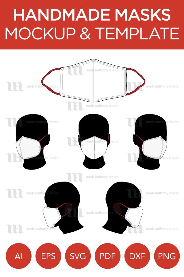 Handmade Masks - Vector Mockup Template