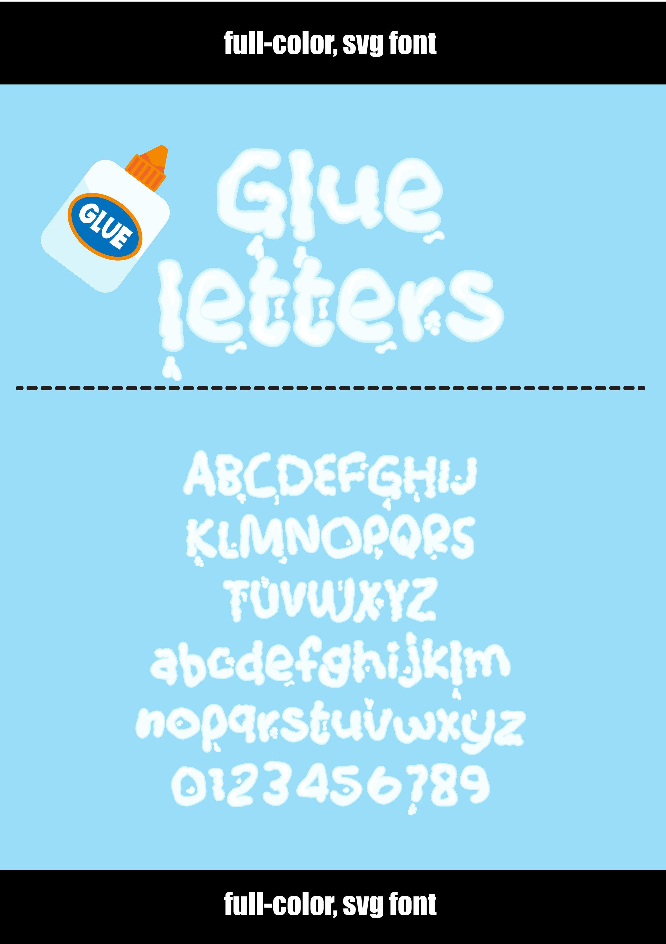 Full Color SVG school and teacher font