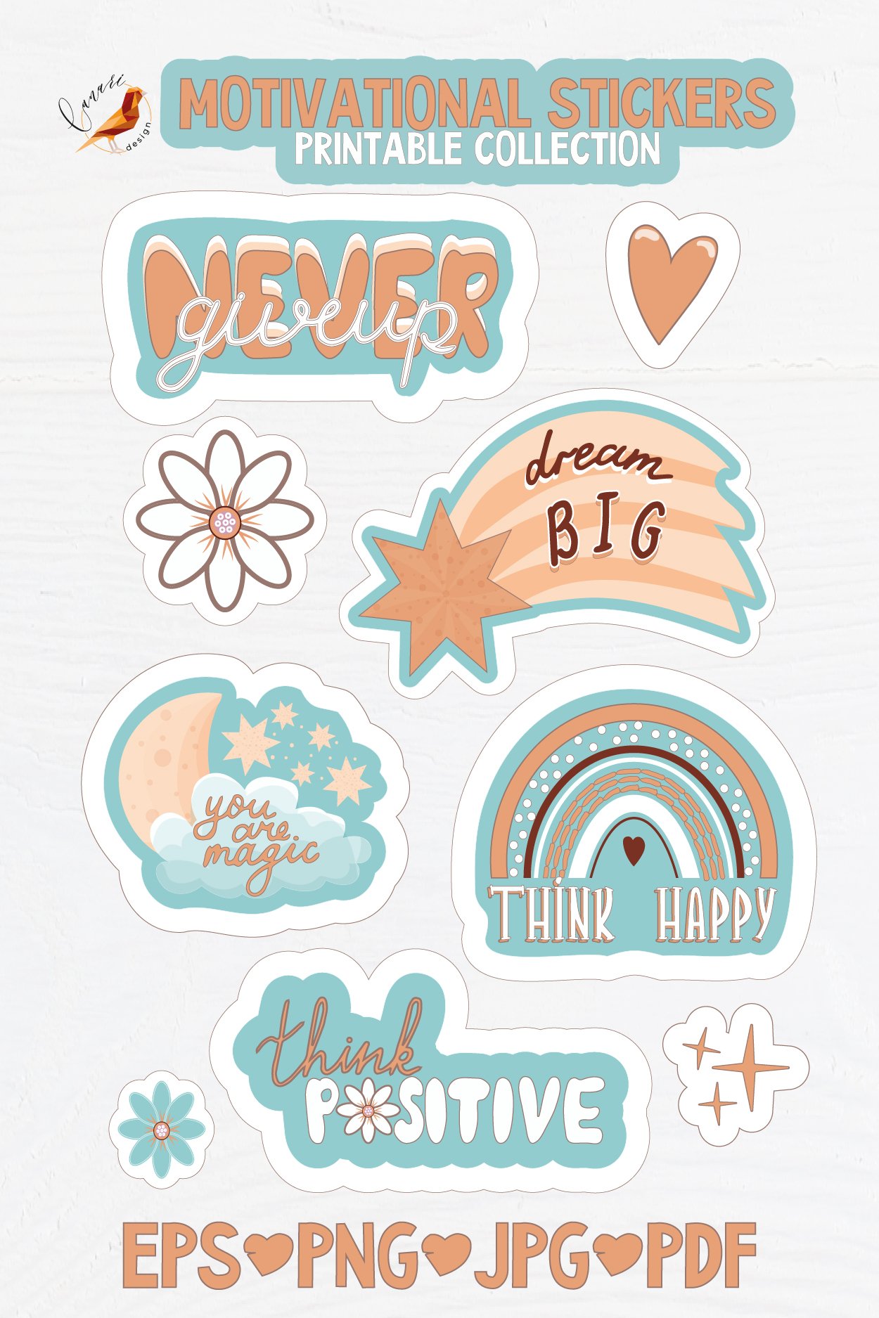 MOTIVATIONAL stickers Printable collection (1318711)