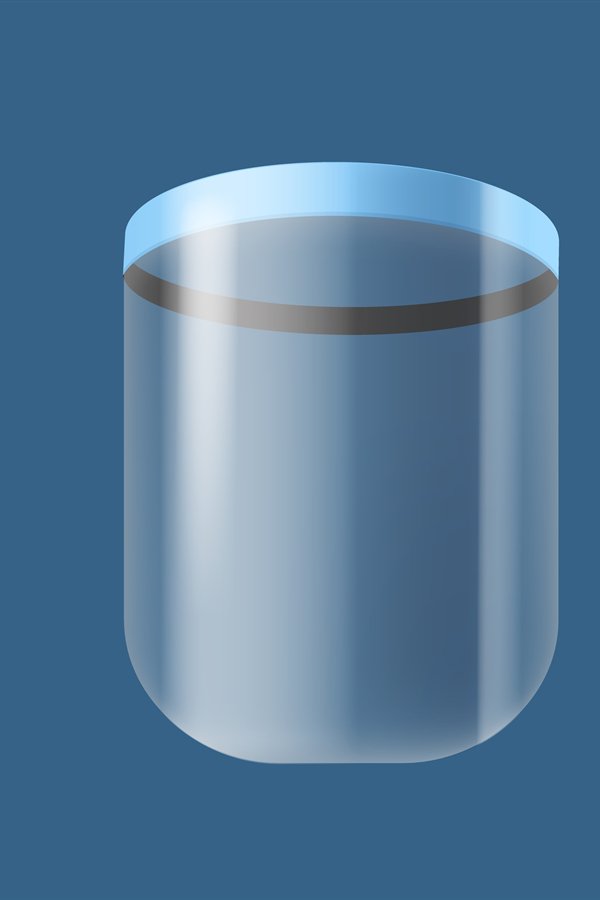 Face shield. Realistic protective transparent different angl