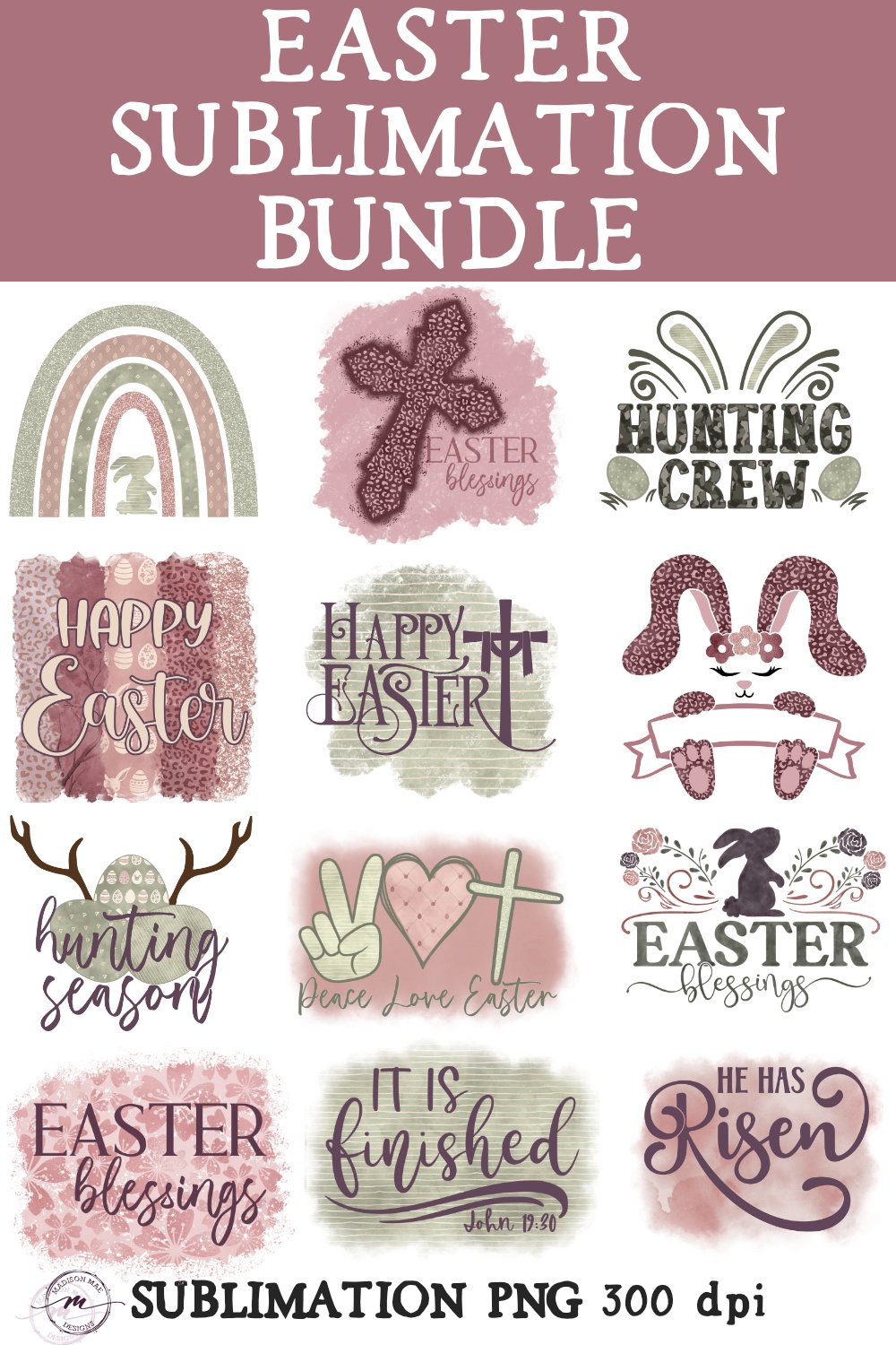Easter Sublimation Bundle 12 Designs