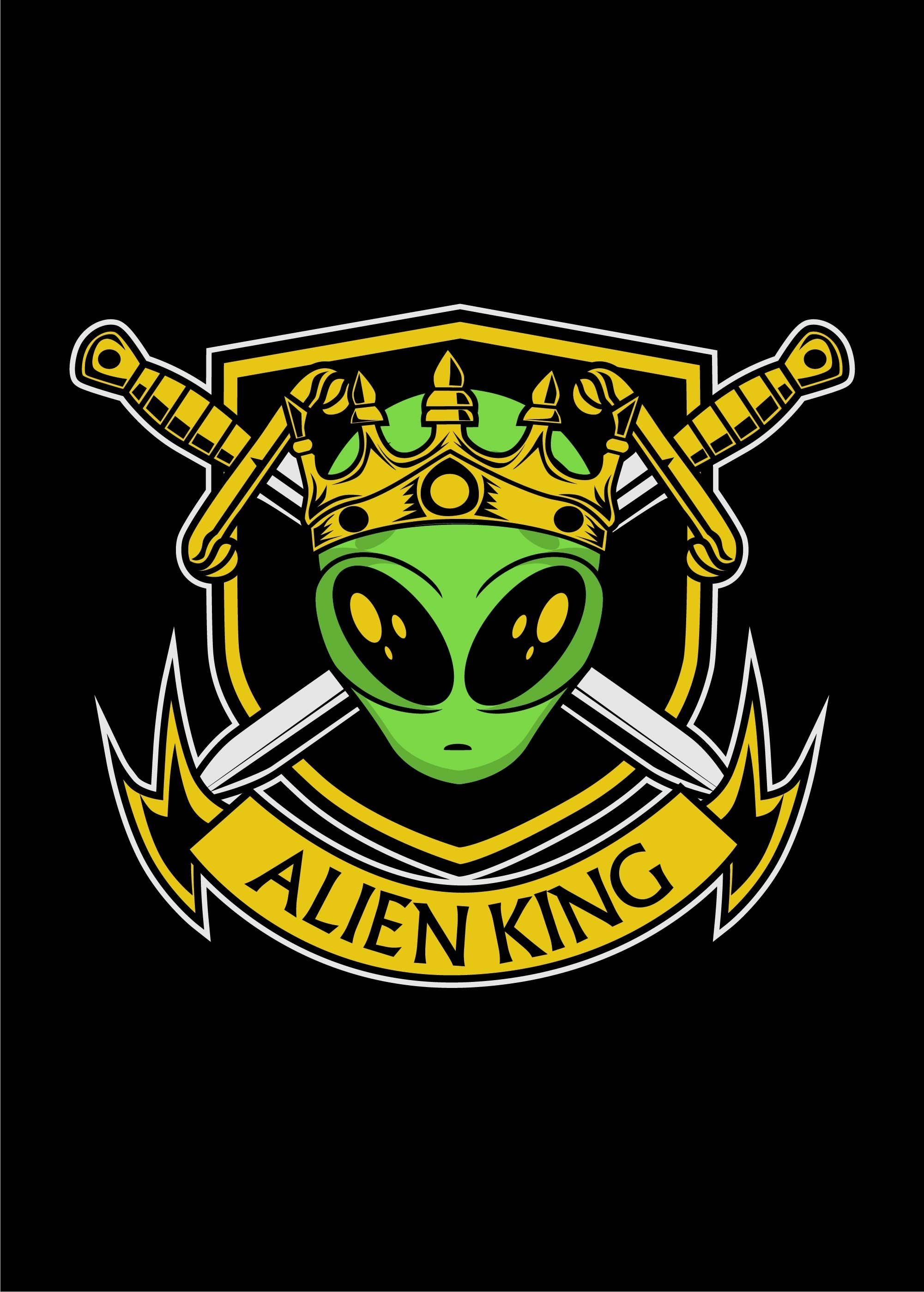ALIEN KING BADGE
