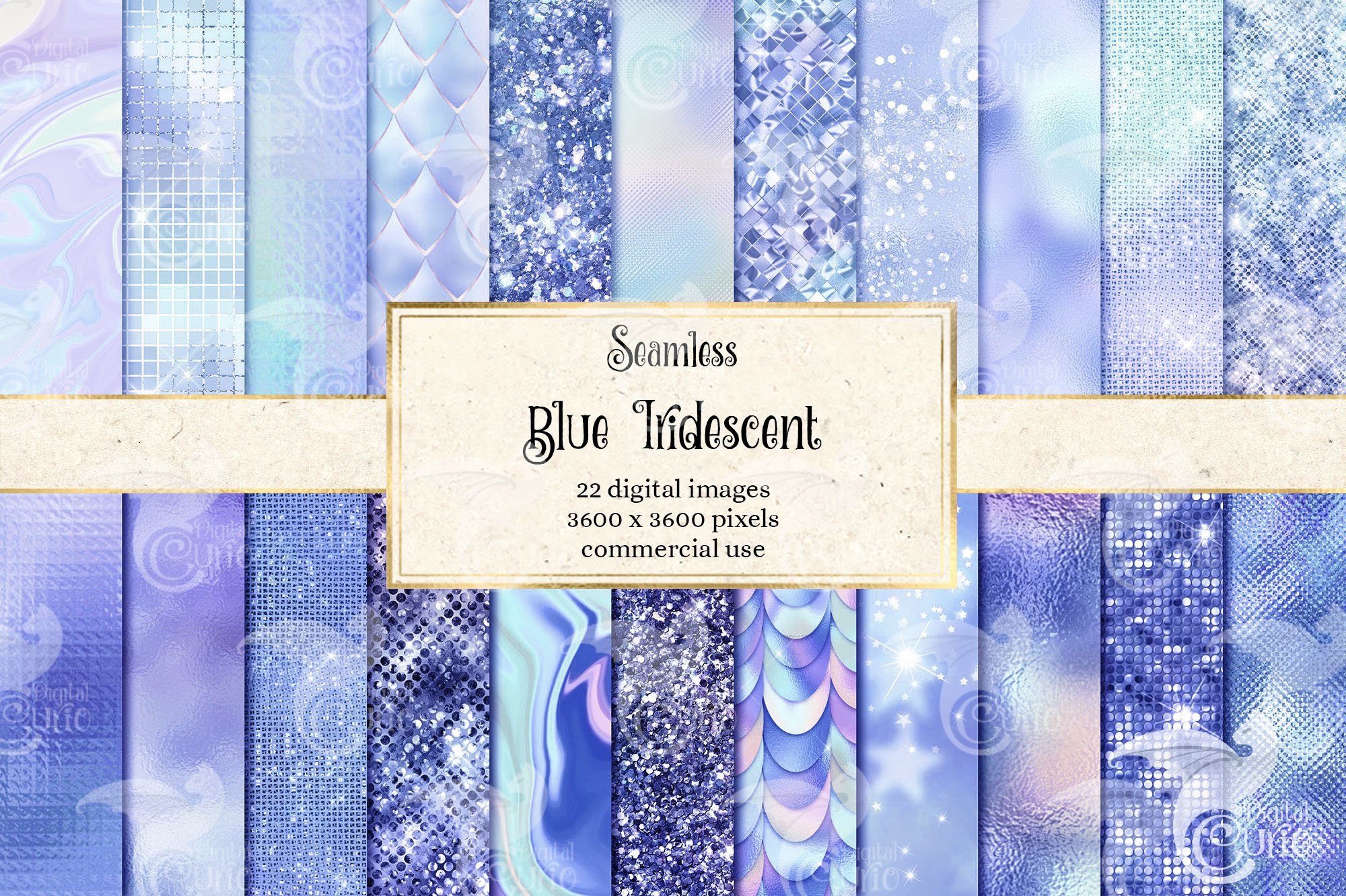 Blue Iridescent Textures