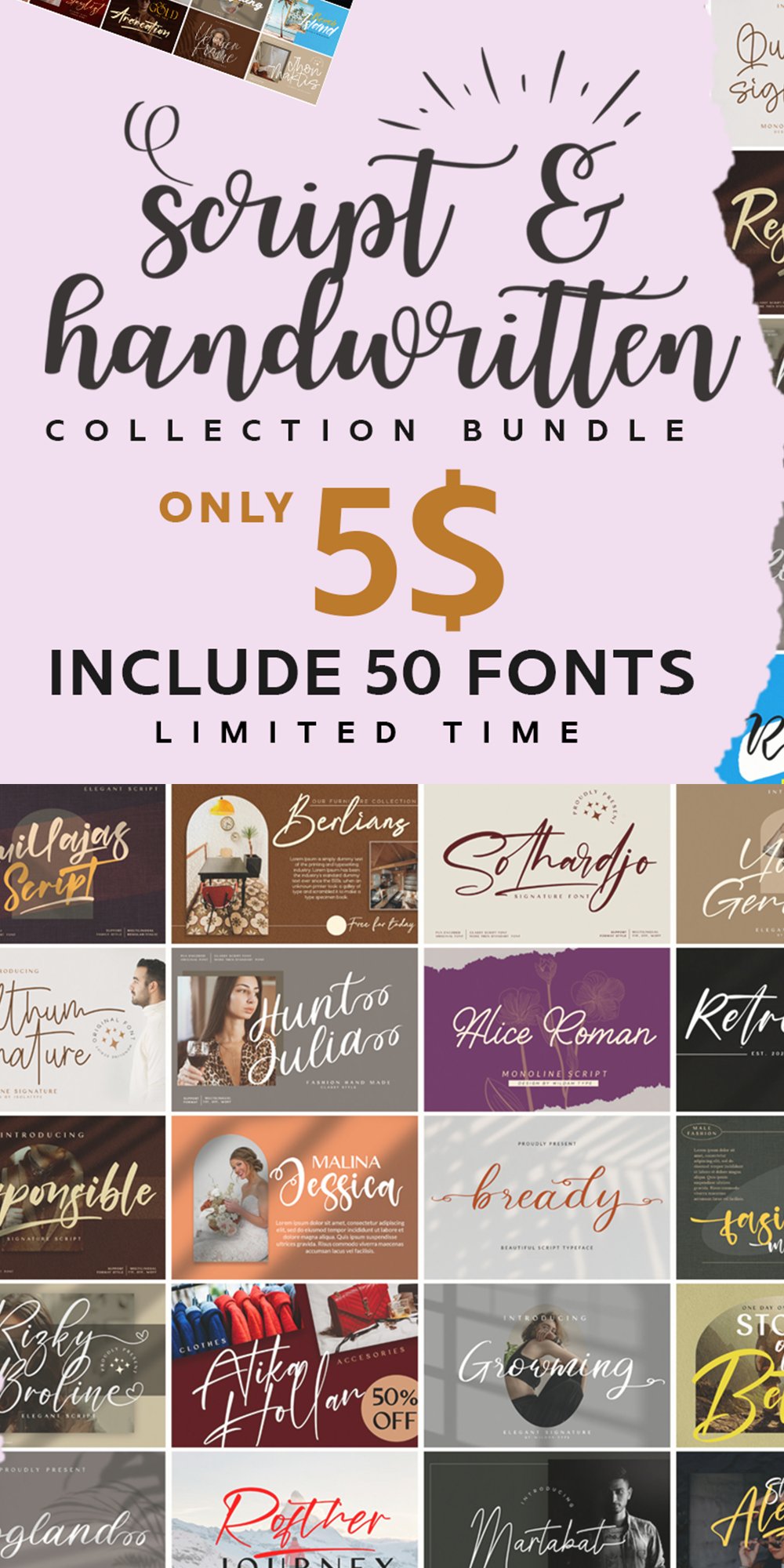 Script & Handwritten Collection Bundle