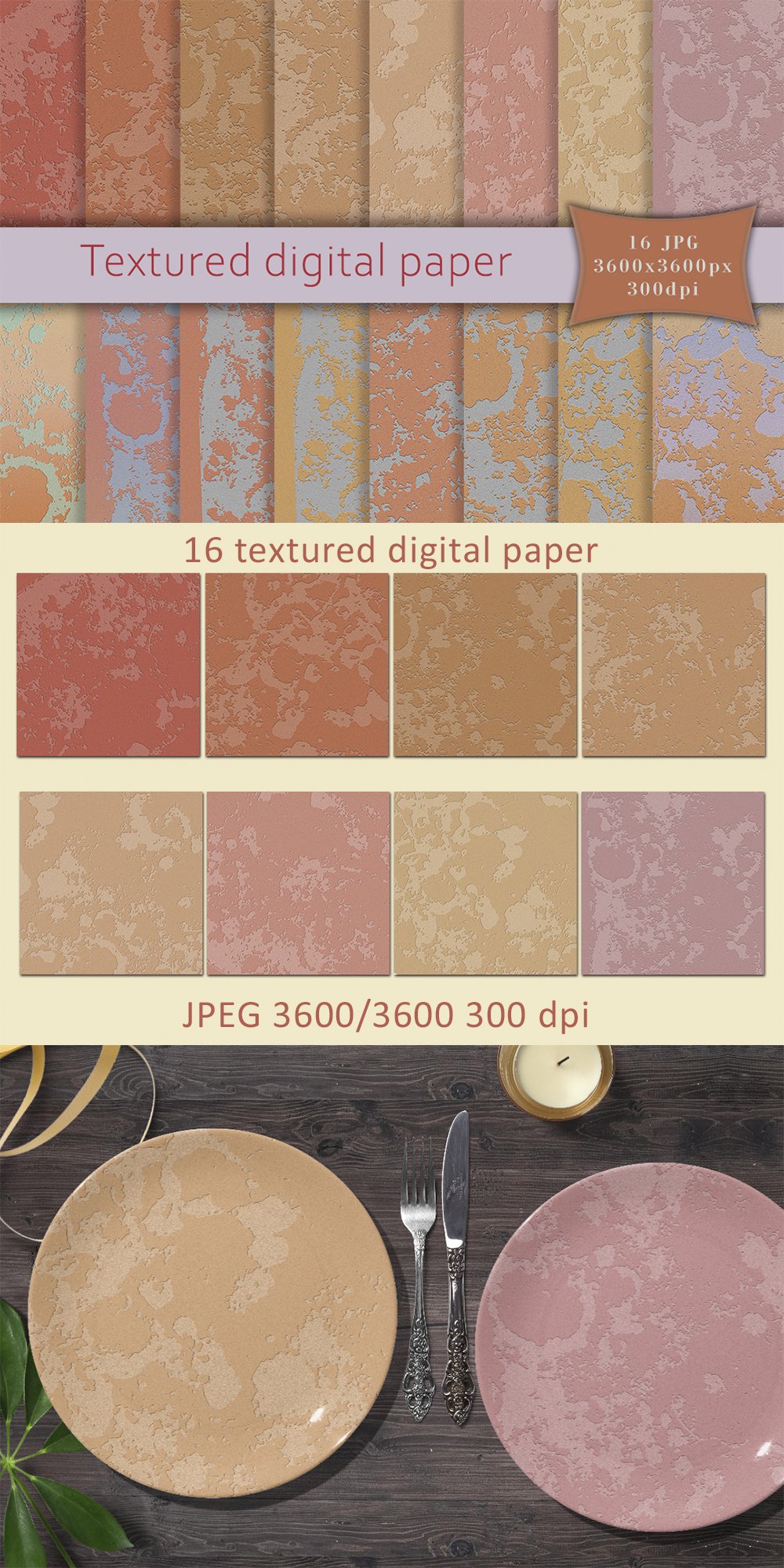 Red pink texture digital paper