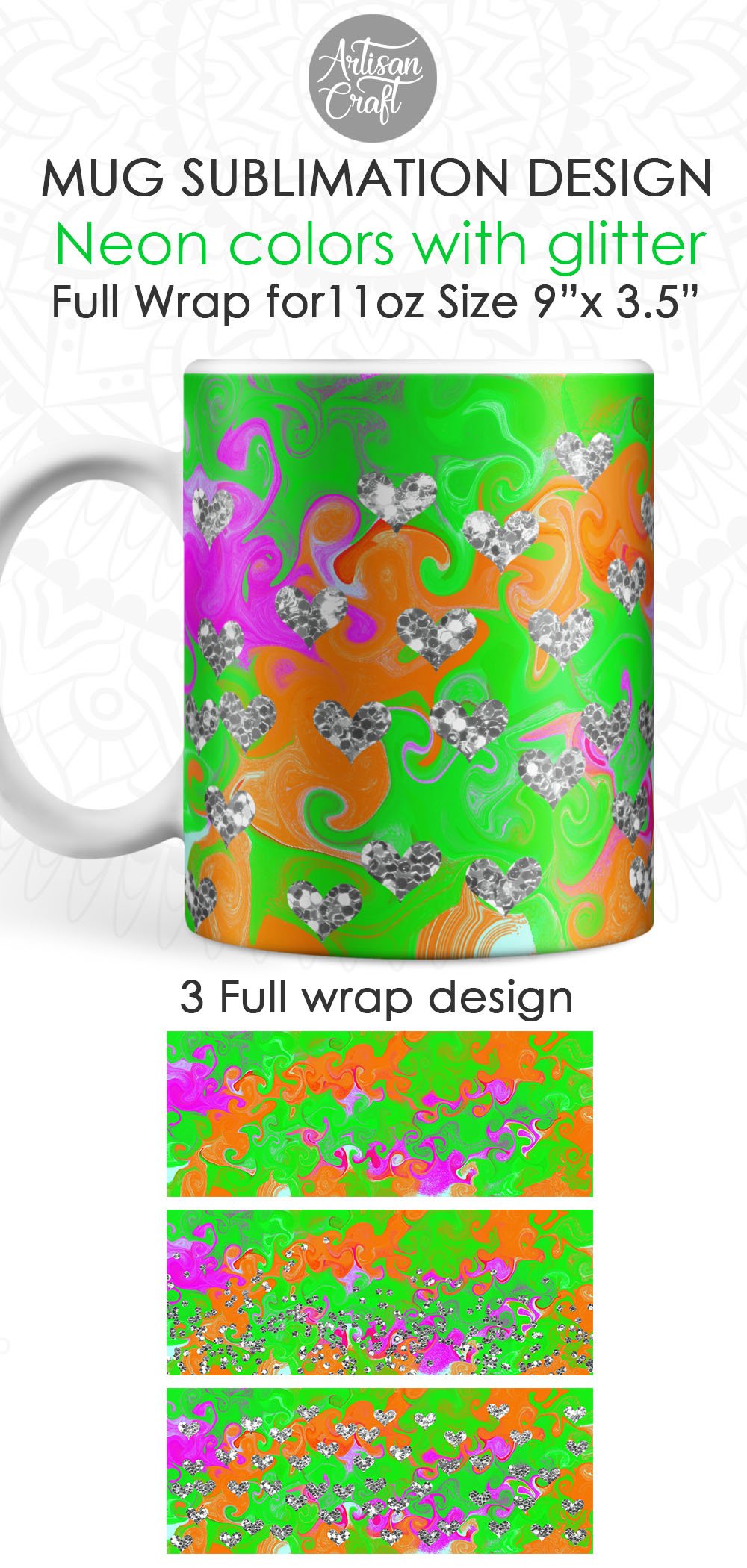 11oz Mug sublimation design