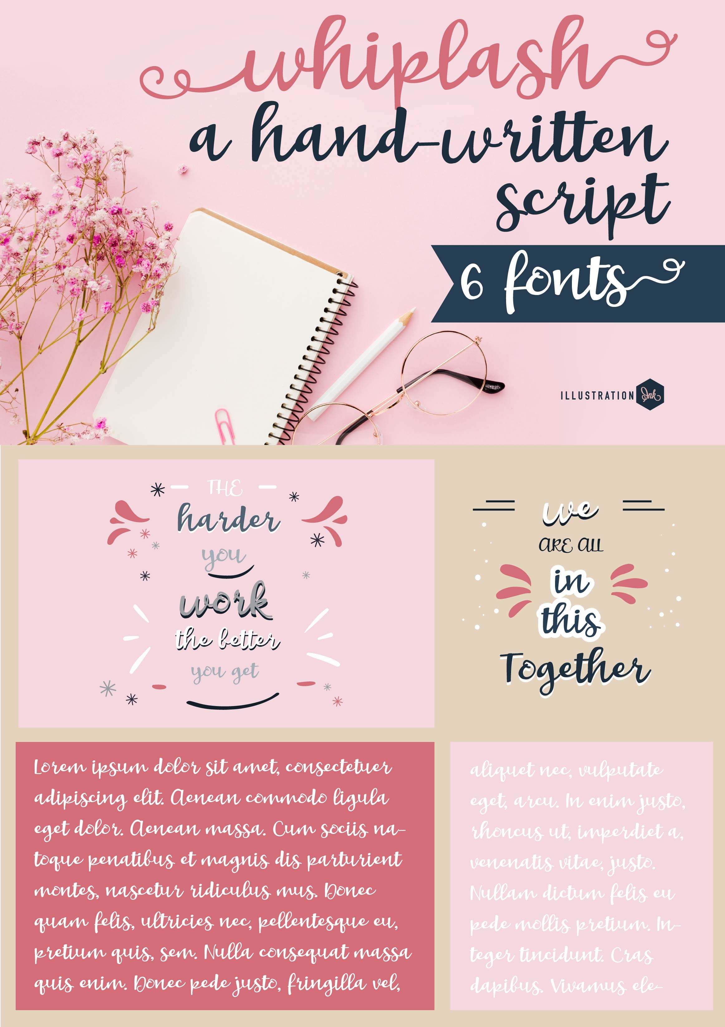 Hand-crafted script font perfect for teachers and crafters
