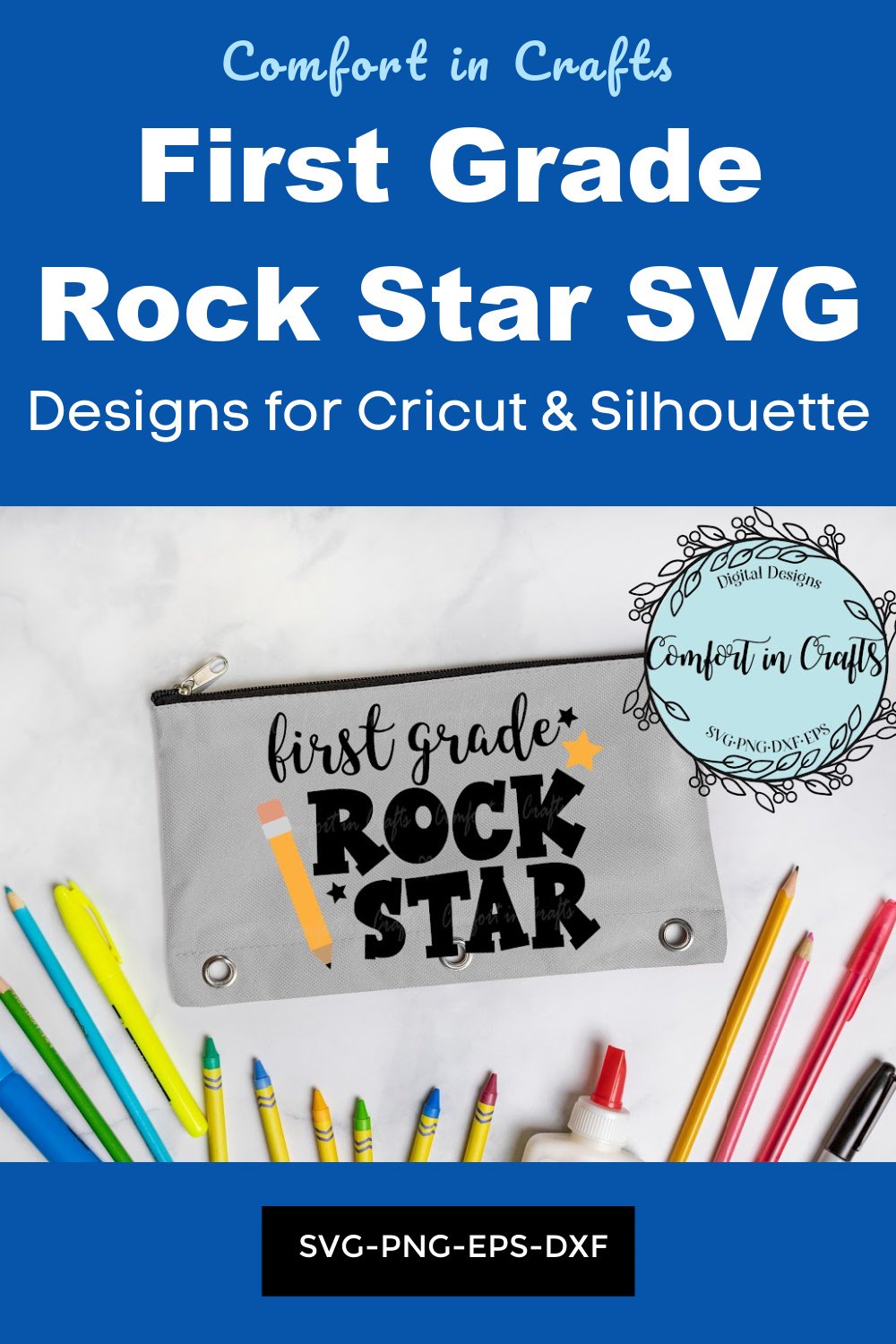 First Grade Rock Star SVG and Sublimation