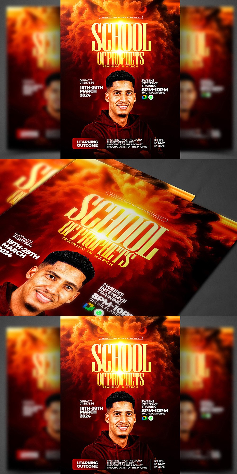 school of prophets church Flyer Template