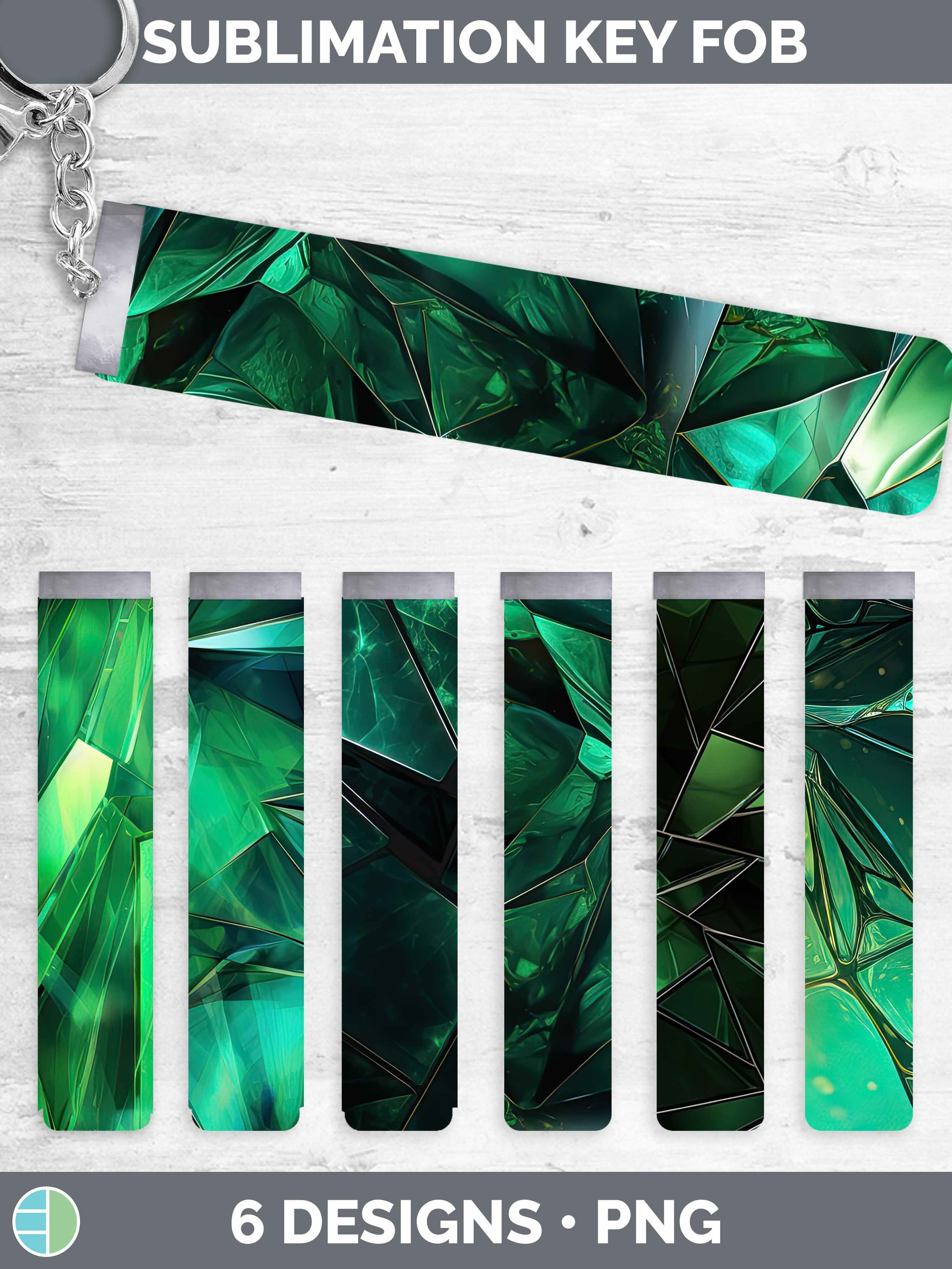 Holographic Green Key Fob | Bundle Wristlet Designs